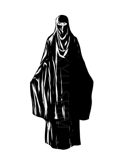ArtStation - Woman in Burka