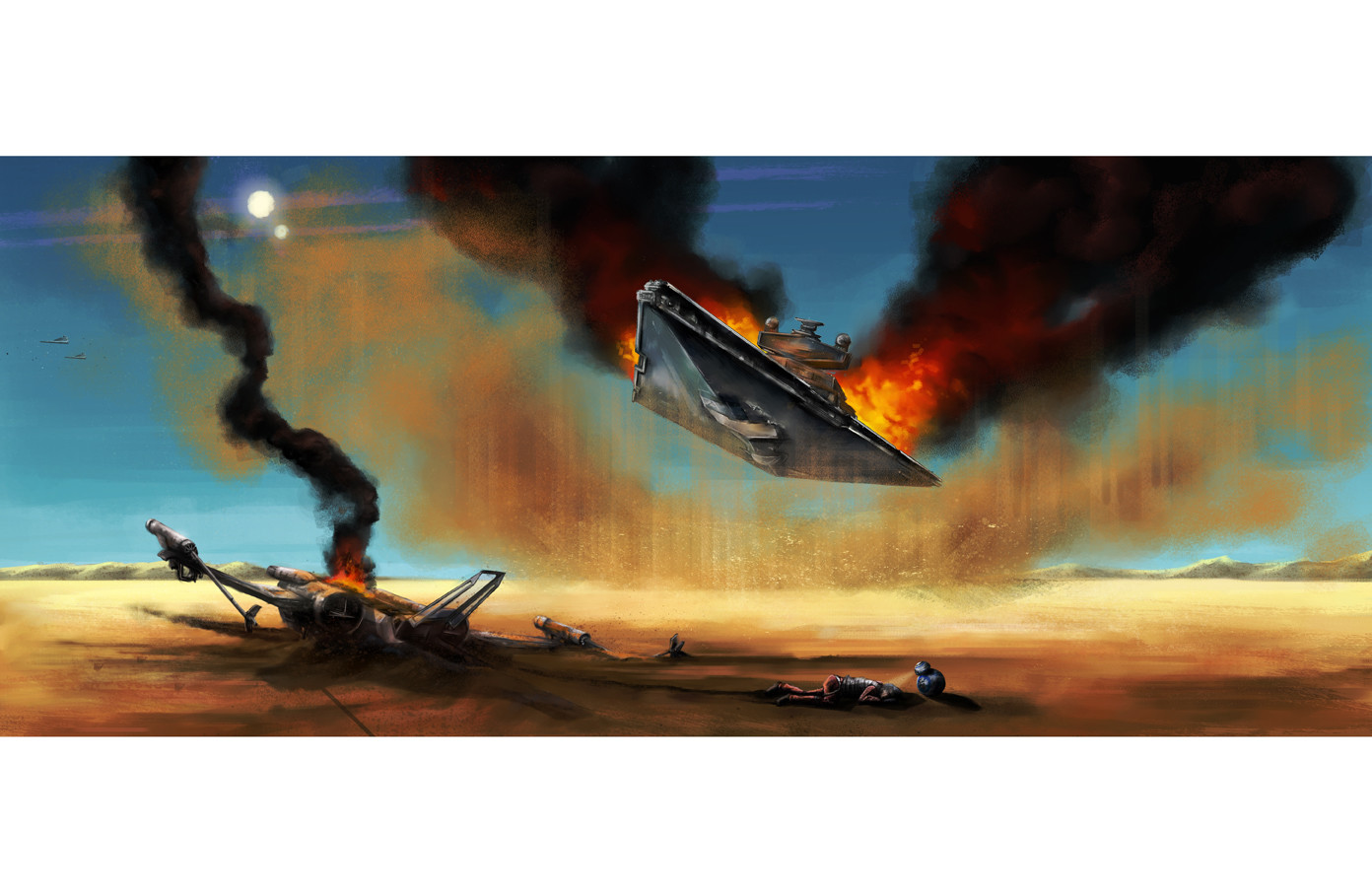 ArtStation - Battle Over Jakku