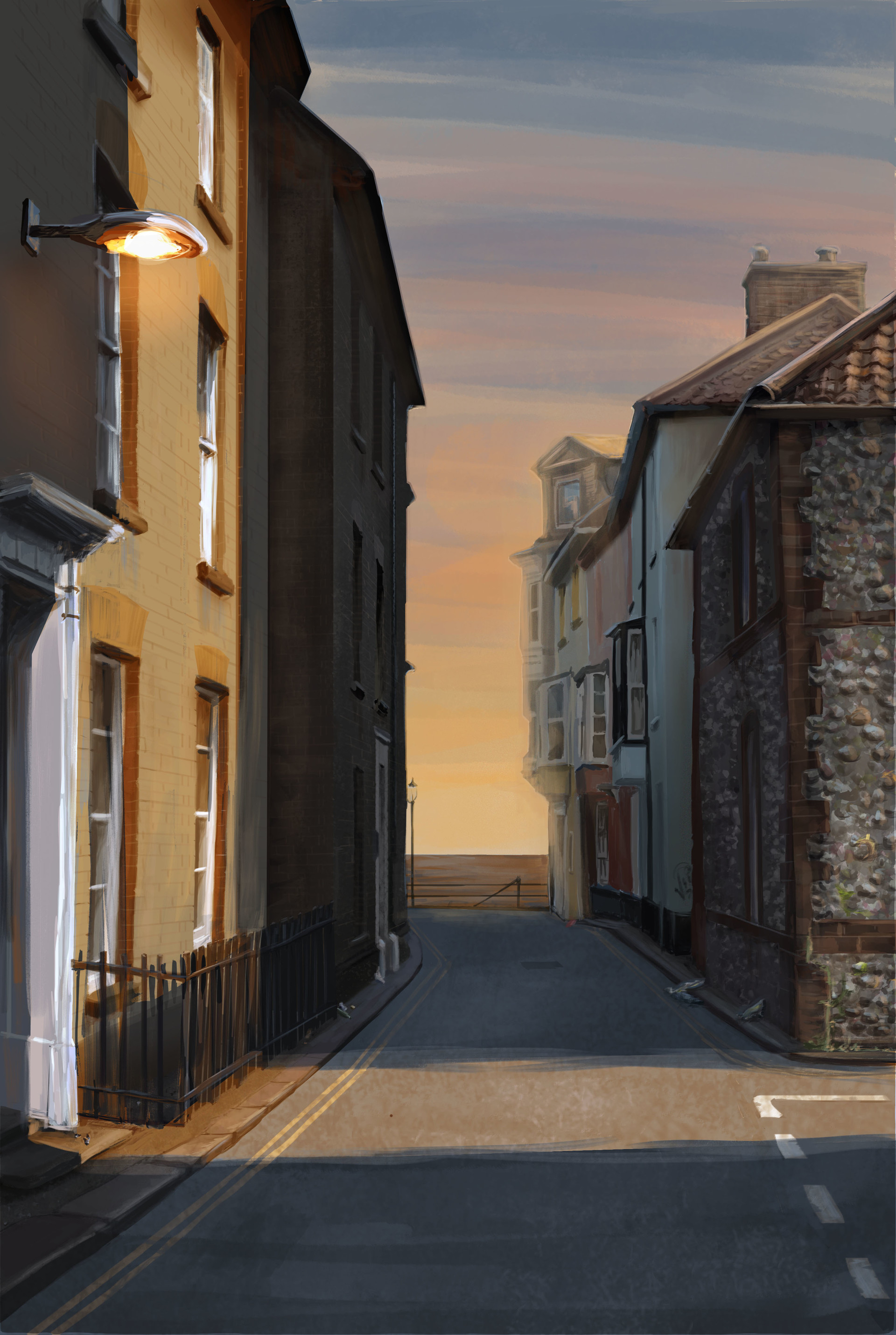 ArtStation - English Seaside Town