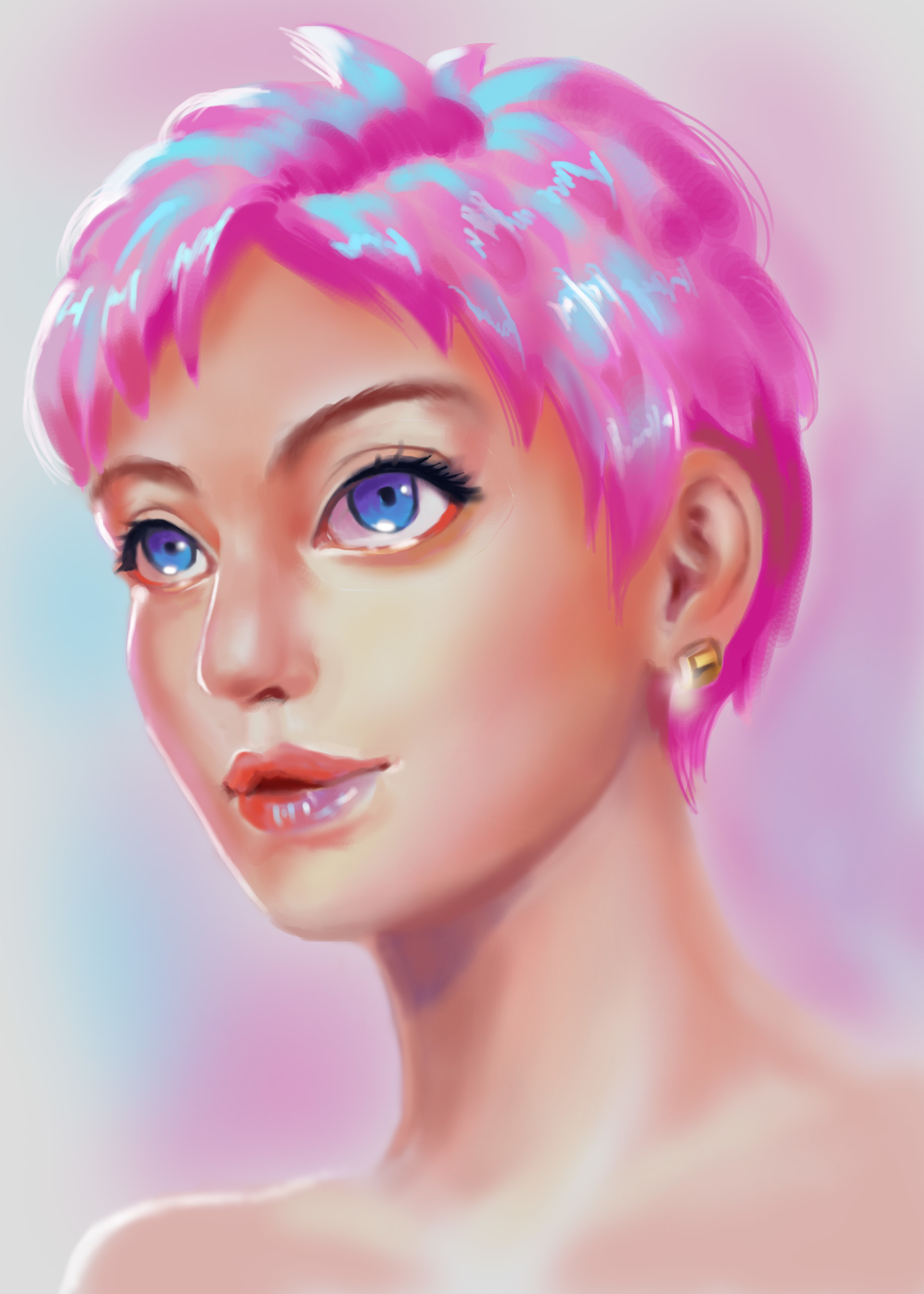 ArtStation - Pratice skin painting