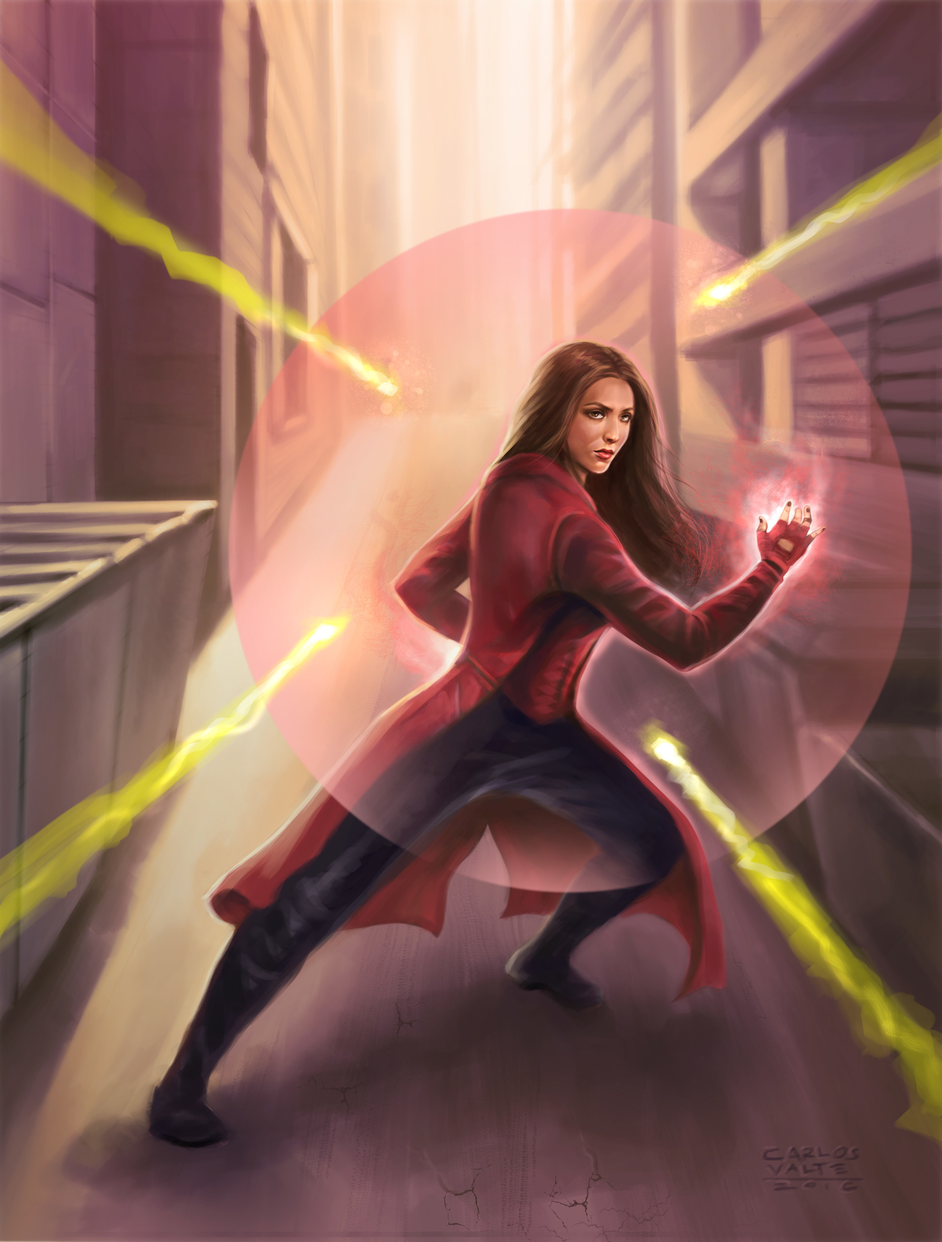 ArtStation - Scarlet witch shield deflect