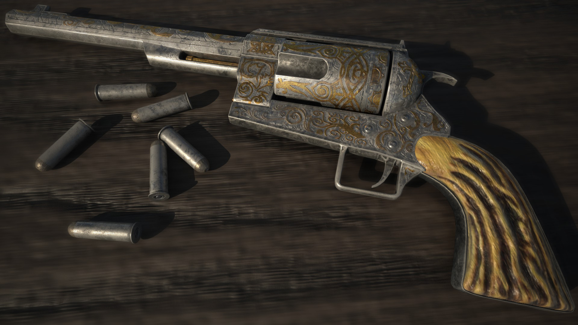 ArtStation - Revolver - Scroll work