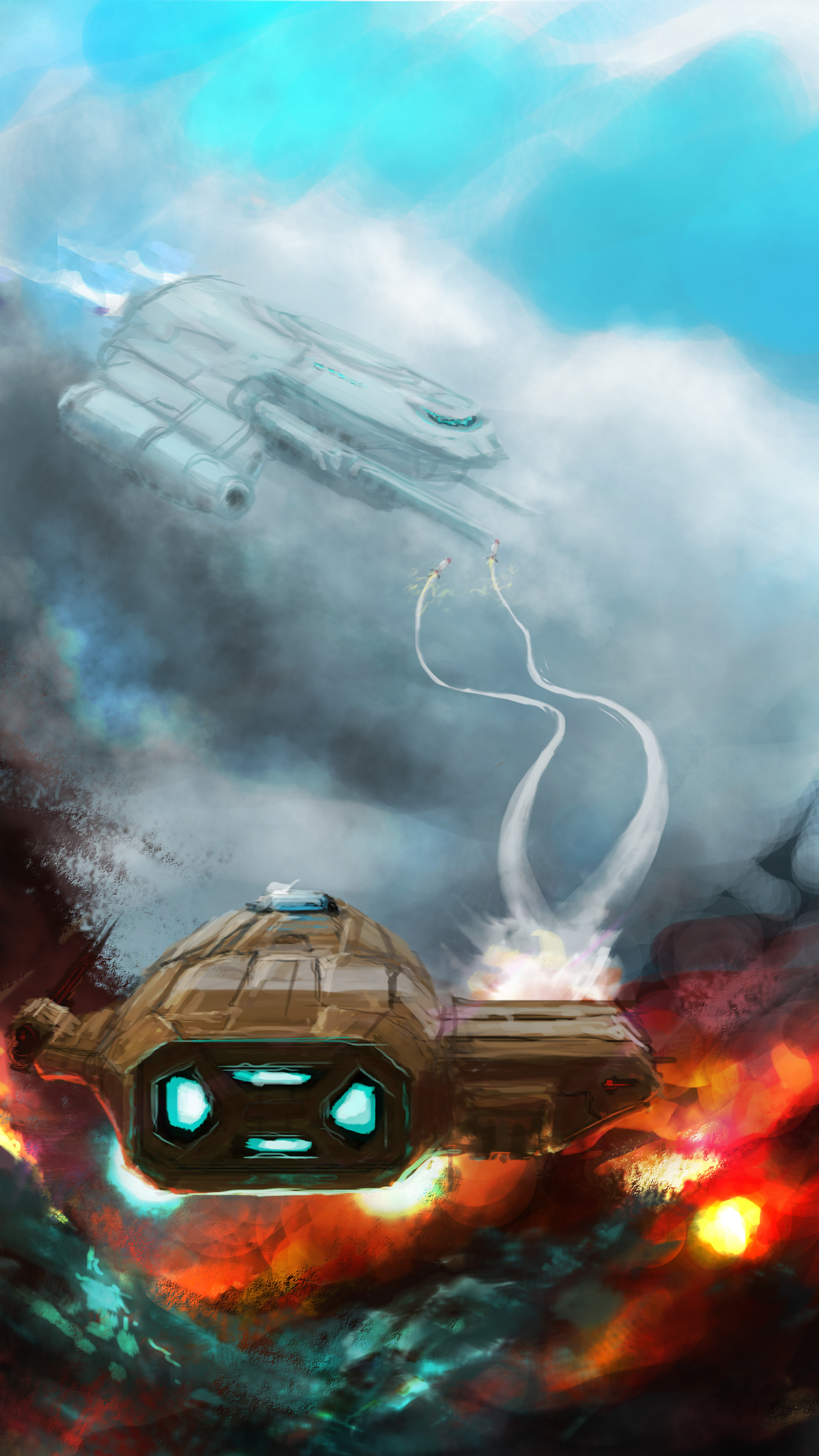 ArtStation - Air to air (speed painting)