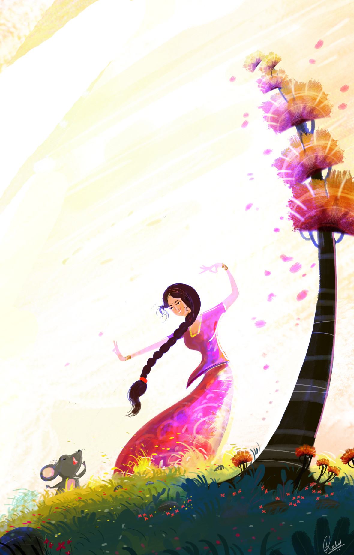 ArtStation - Dancing Girl With Rat
