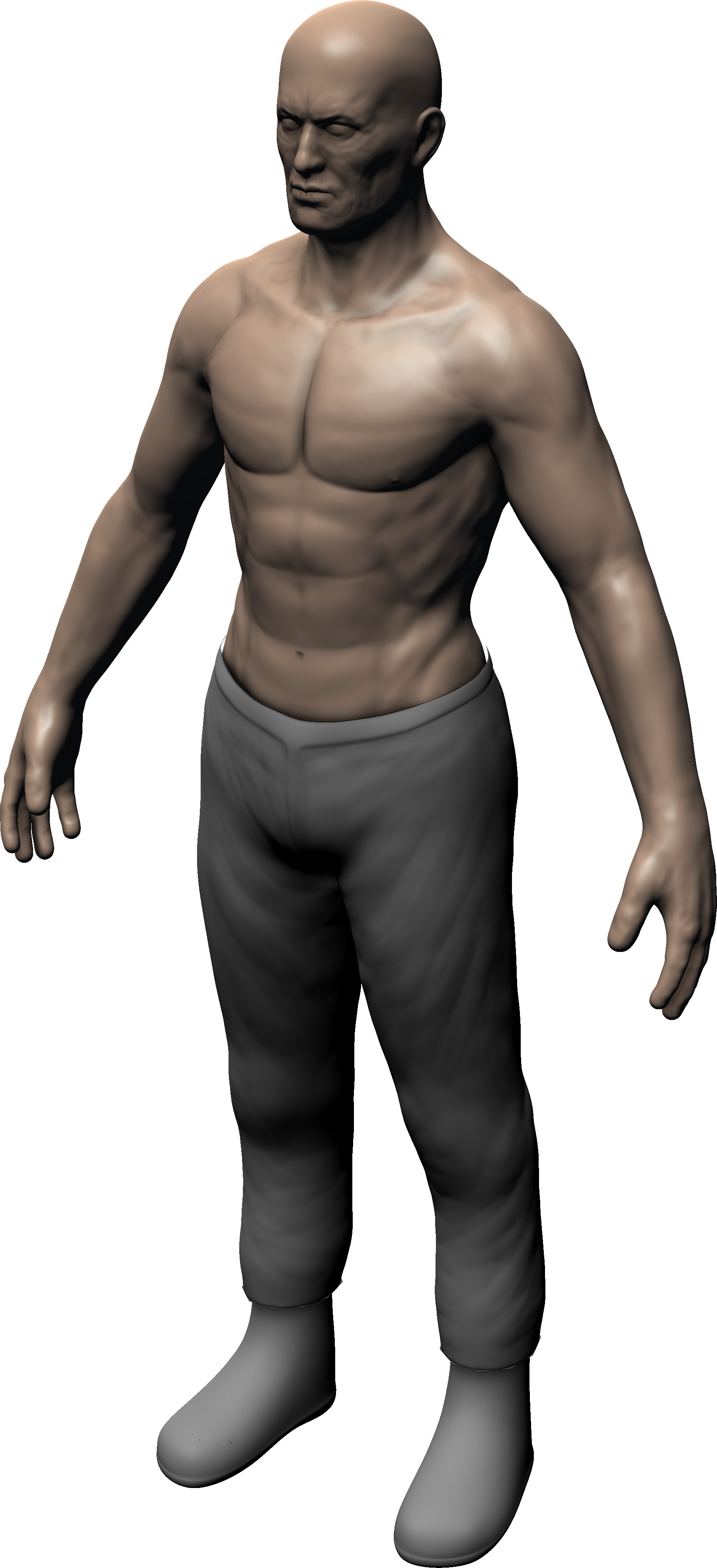 Callum Reid - Human Figure, first attempt, Mudbox