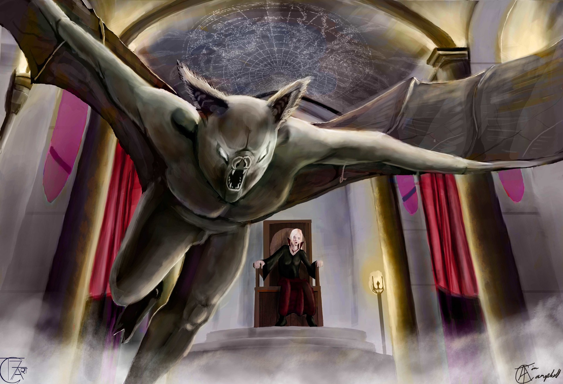 Tim Campbell - Vampiress and the Werebat