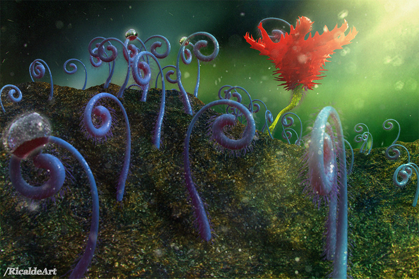 ArtStation - Space Flower