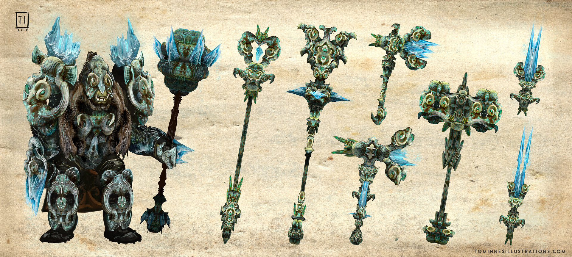 ArtStation - Orc Armour + Weapons