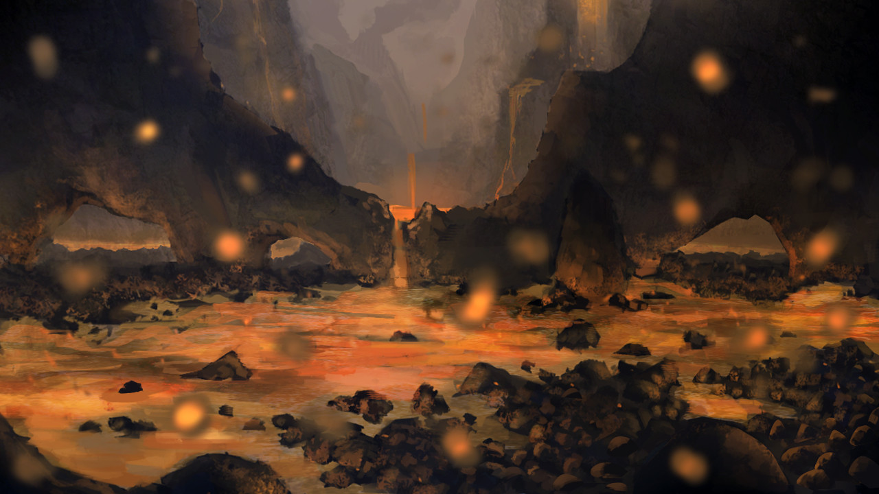 ArtStation - Magma Falls