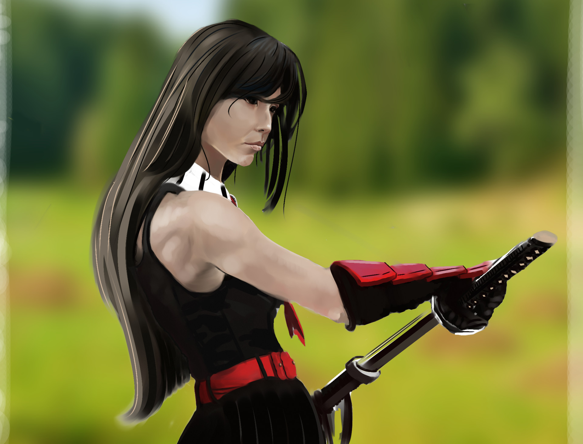 ArtStation - Cosplay painting origanal photo ref i used was done by NB