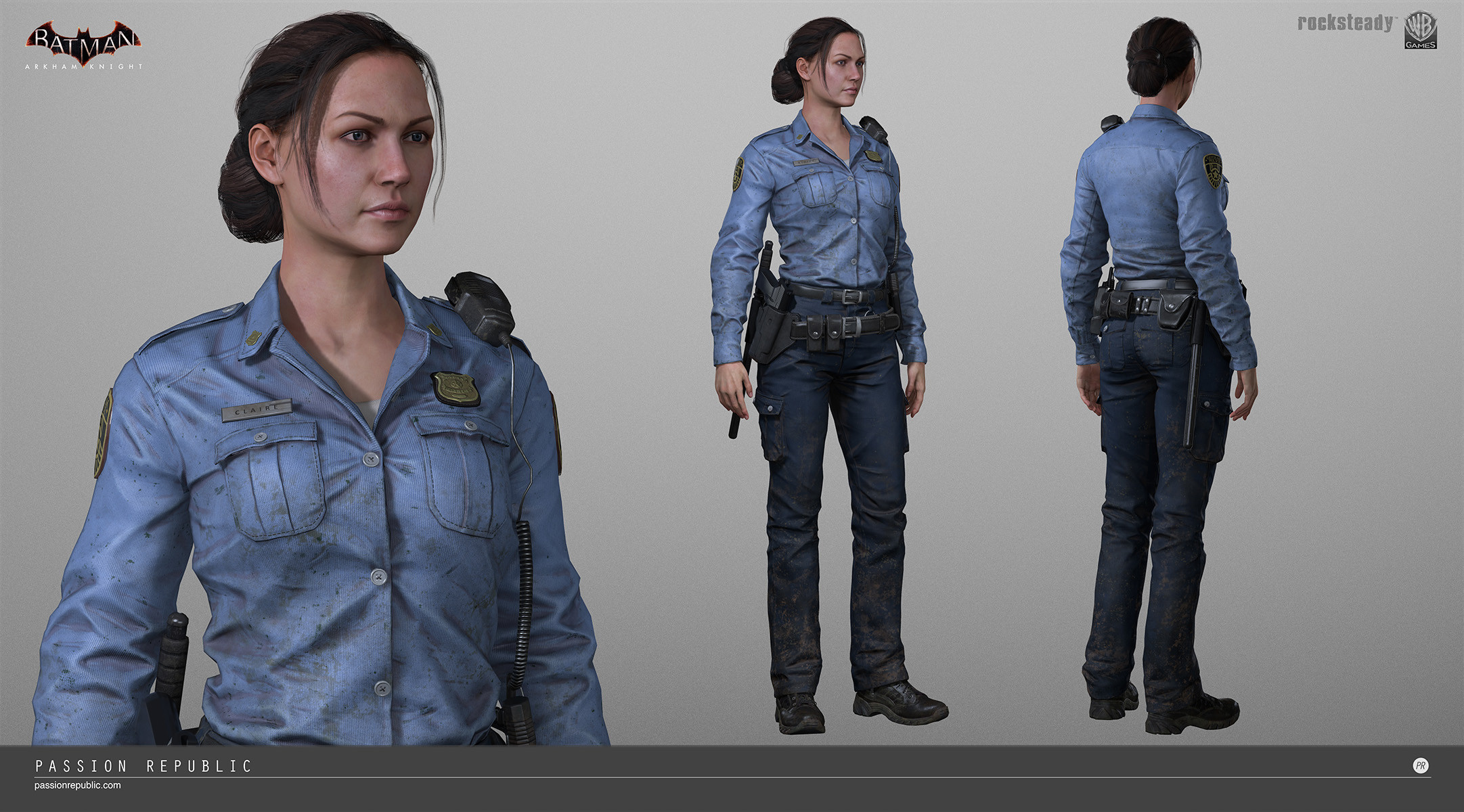 Meng Guan - Arkham Knight - Female Cop