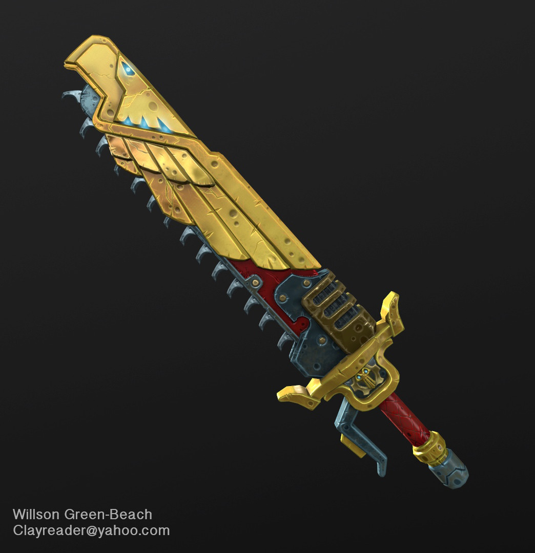 ArtStation - Stylized Chainsword