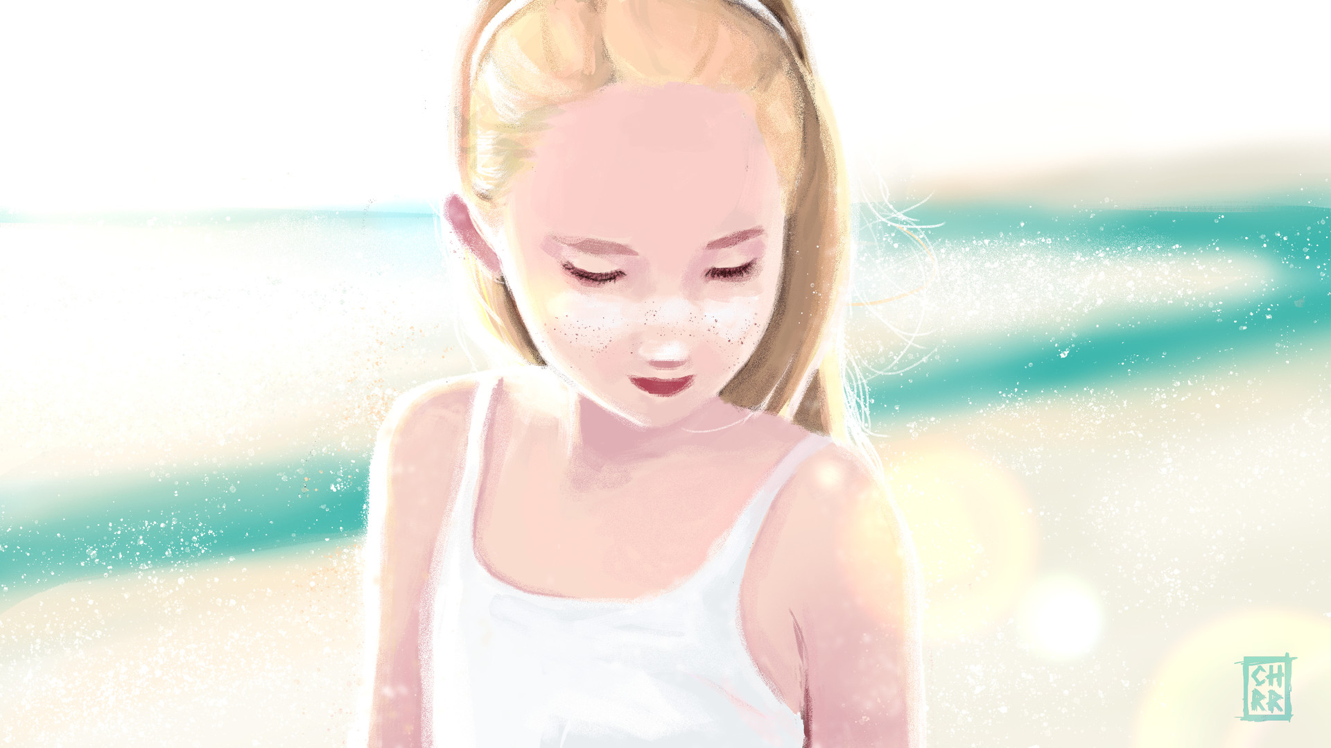 ArtStation - Light girl 2