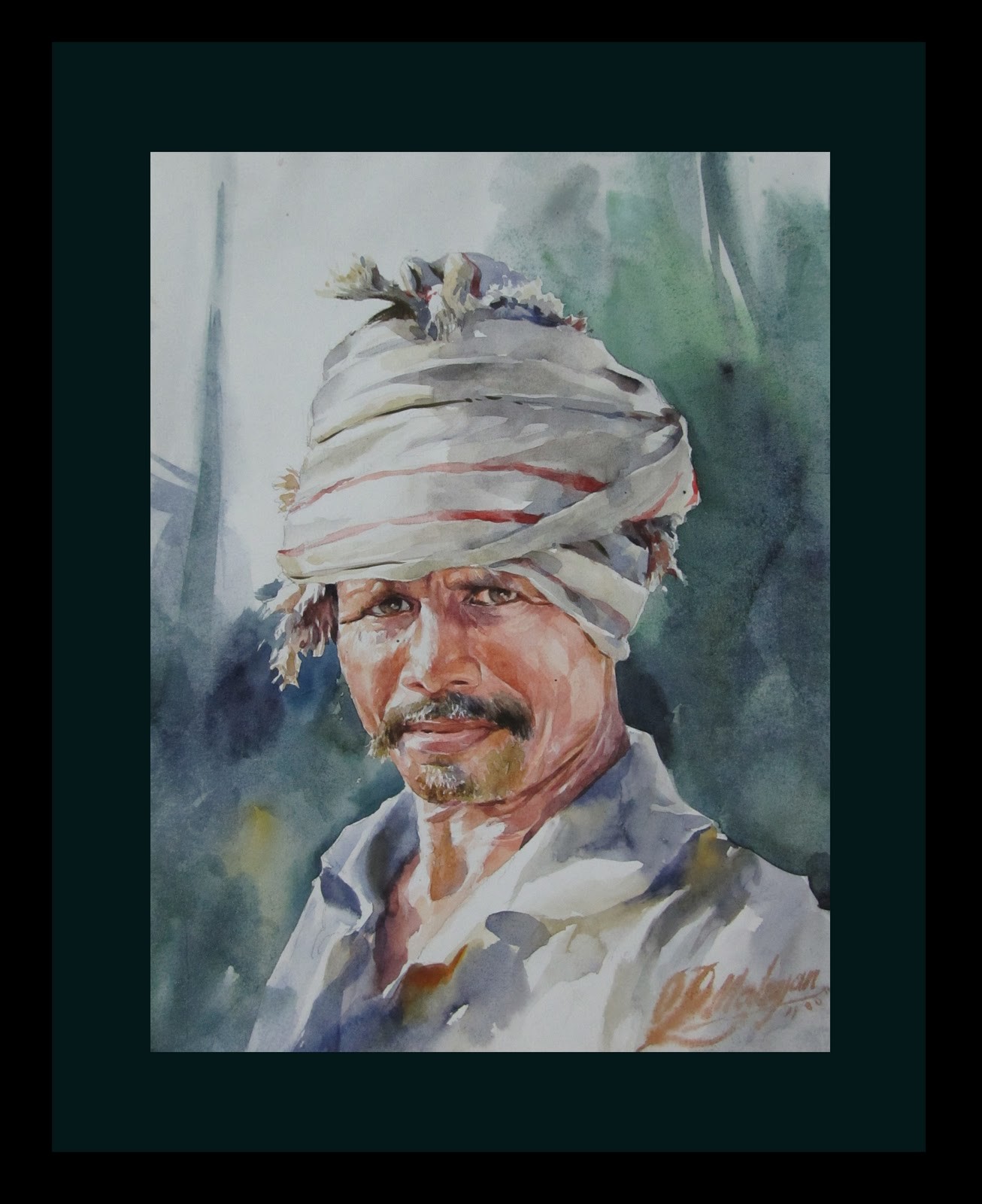 Indian Farmer Painting