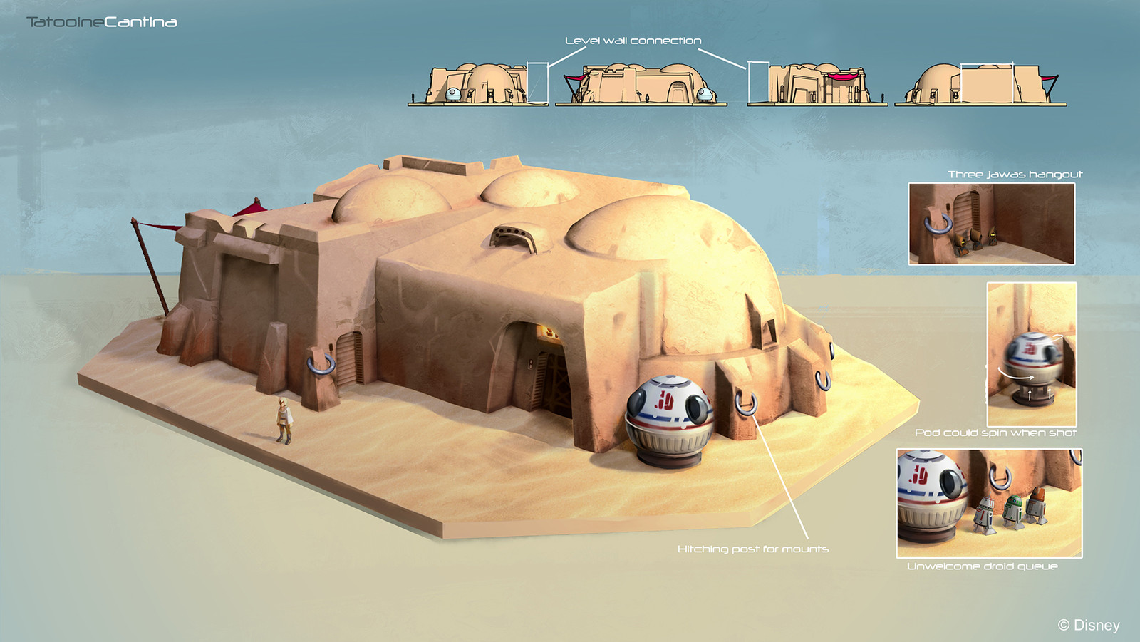 Damian Buzugbe - Star wars stylised buildings - Disney Infinity 3.0