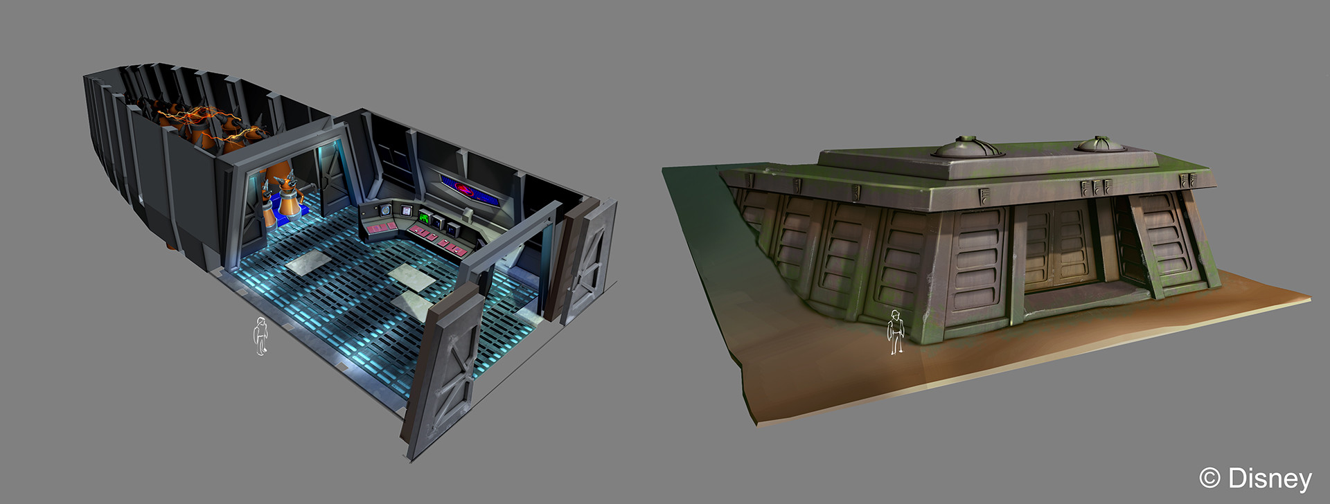 Damian Buzugbe - Star wars stylised buildings - Disney Infinity 3.0