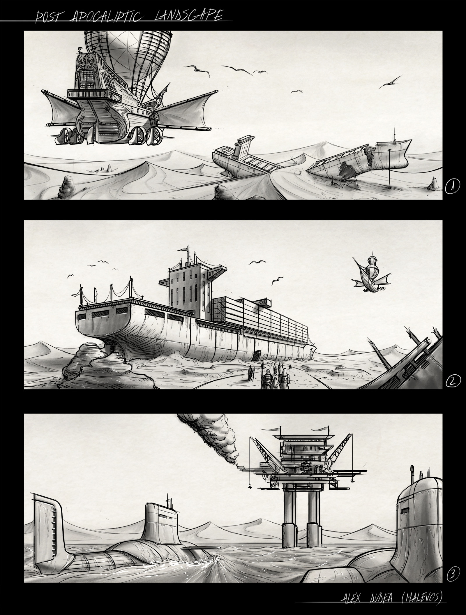 ArtStation - Post apocalyptic landscapes