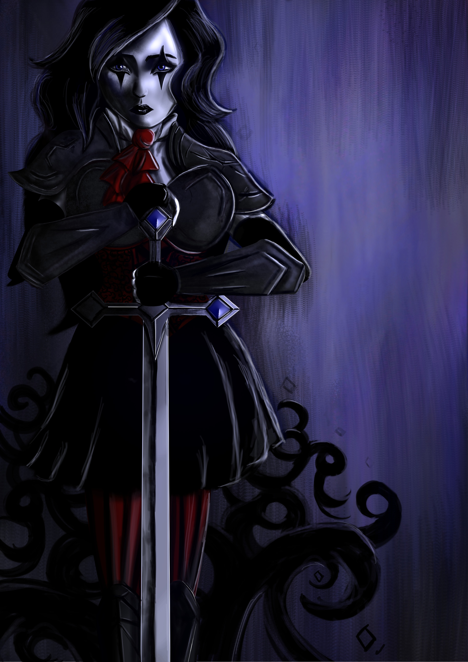 ArtStation - A Shadow Full Of Sapphires - The Pierrot