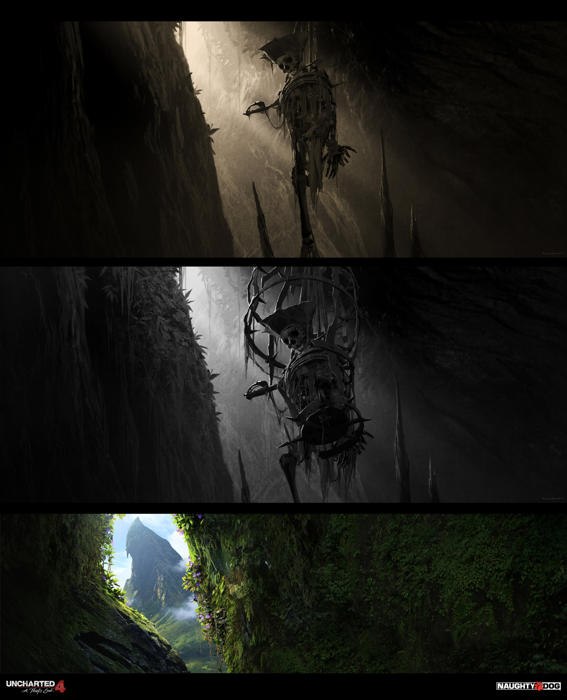 ArtStation - Uncharted 4 Main Menu Comps