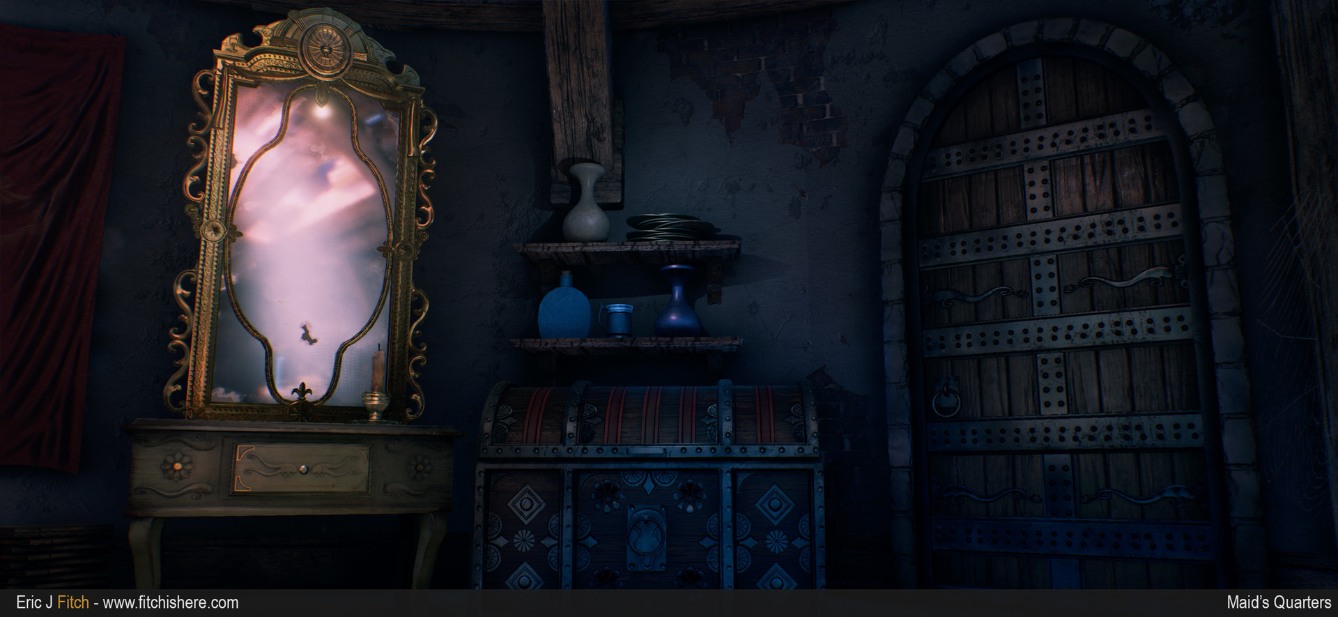 FitchIsHere - Eric J Fitch's 3D Art Portfolio - Maid's Quarters Environment