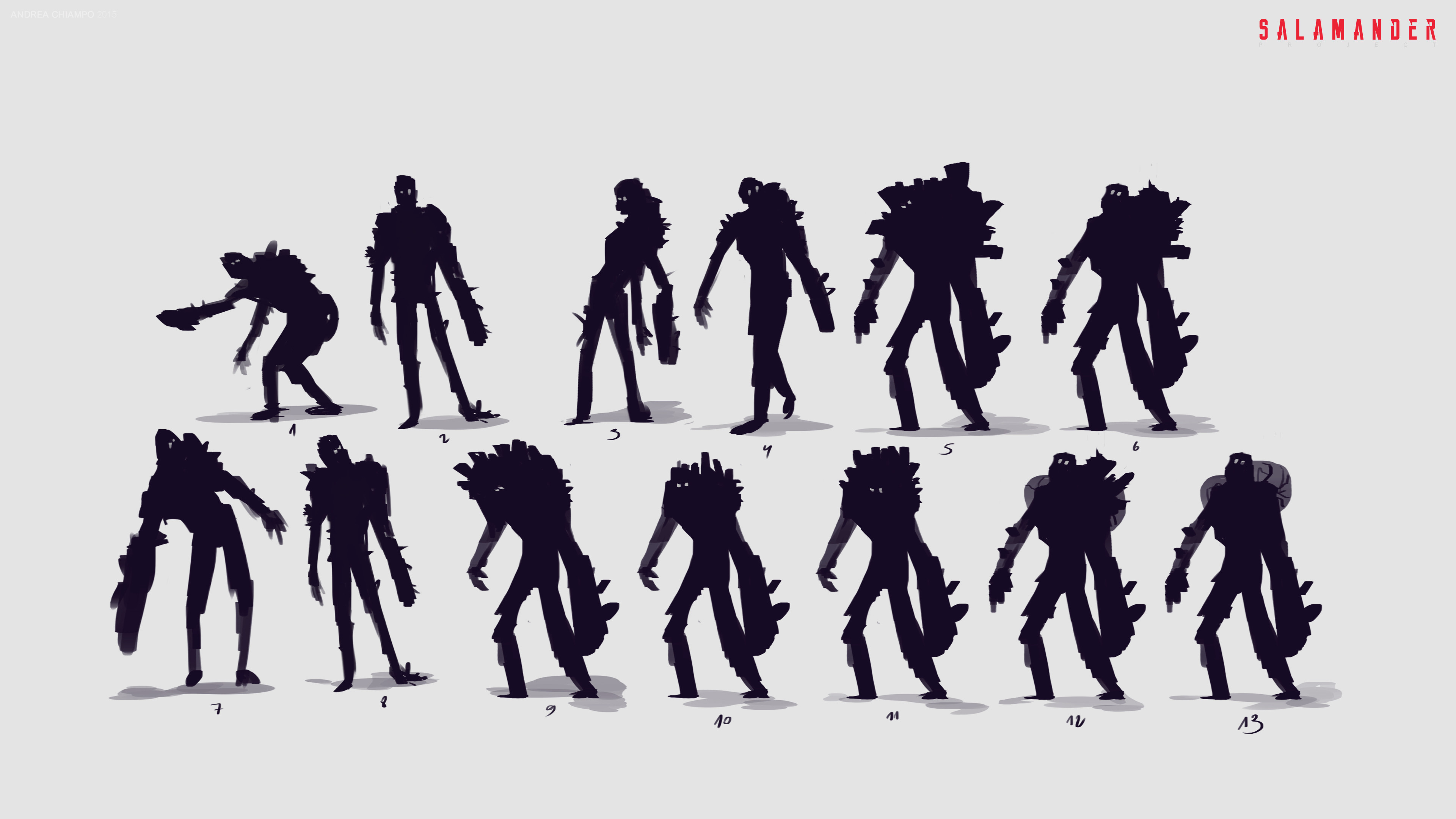 Andrea Chiampo Design - Human Mutant - early Concept Art for Salamander ...