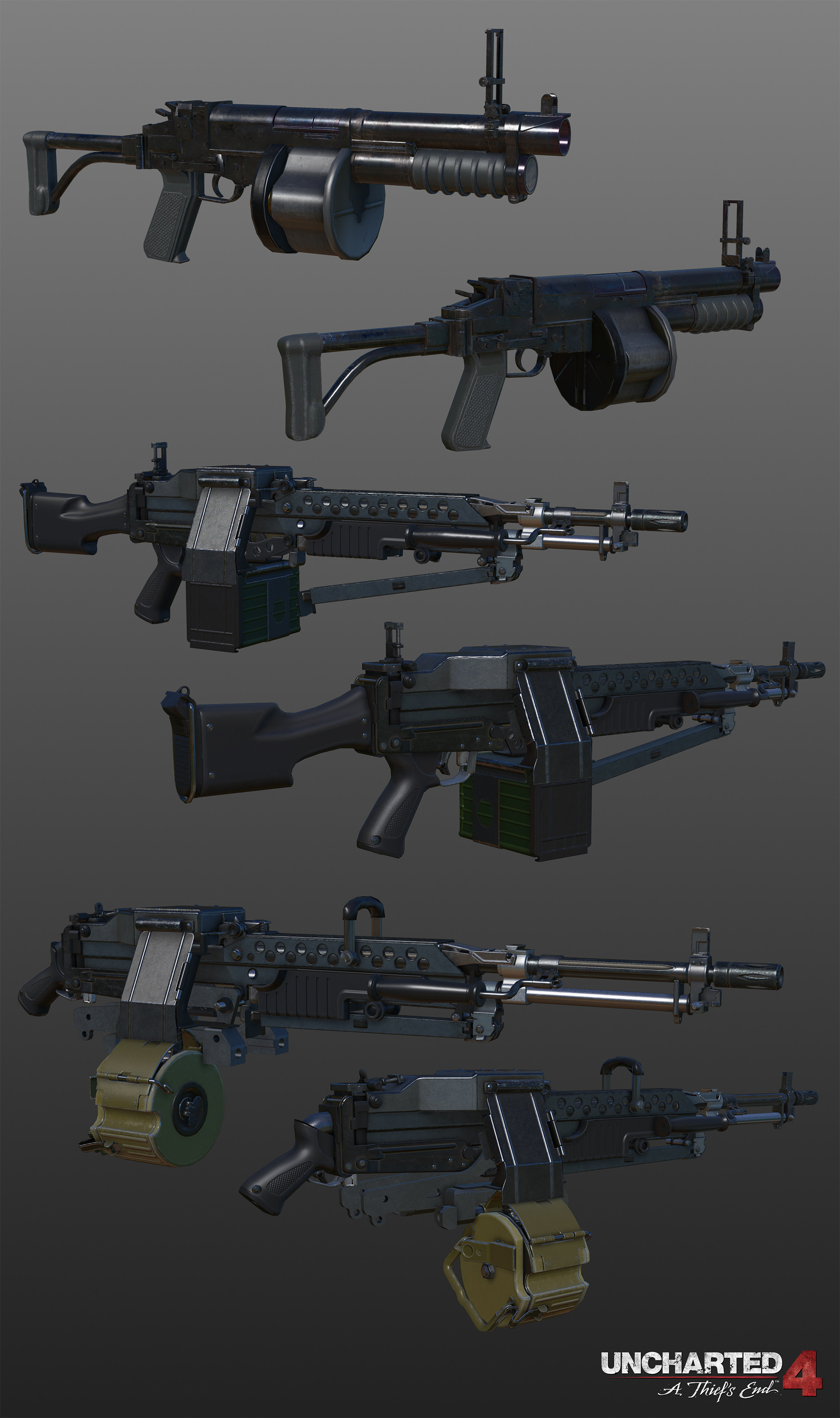 Michel Hatfield - Uncharted 4 Props, Weapons, and Vehicles