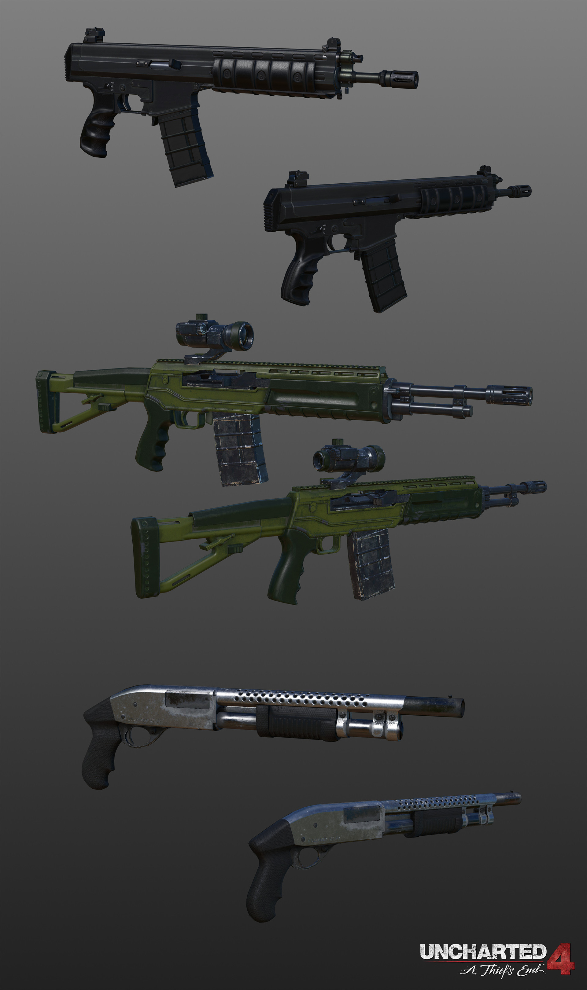 Michel Hatfield - Uncharted 4 Props, Weapons, and Vehicles