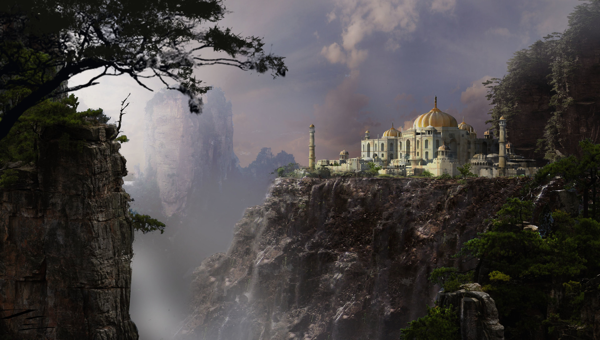 ArtStation - Palace Matte Painting