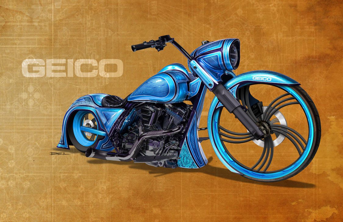 Del Swanson - His and Hers bikes for Geico made by Misfit industries