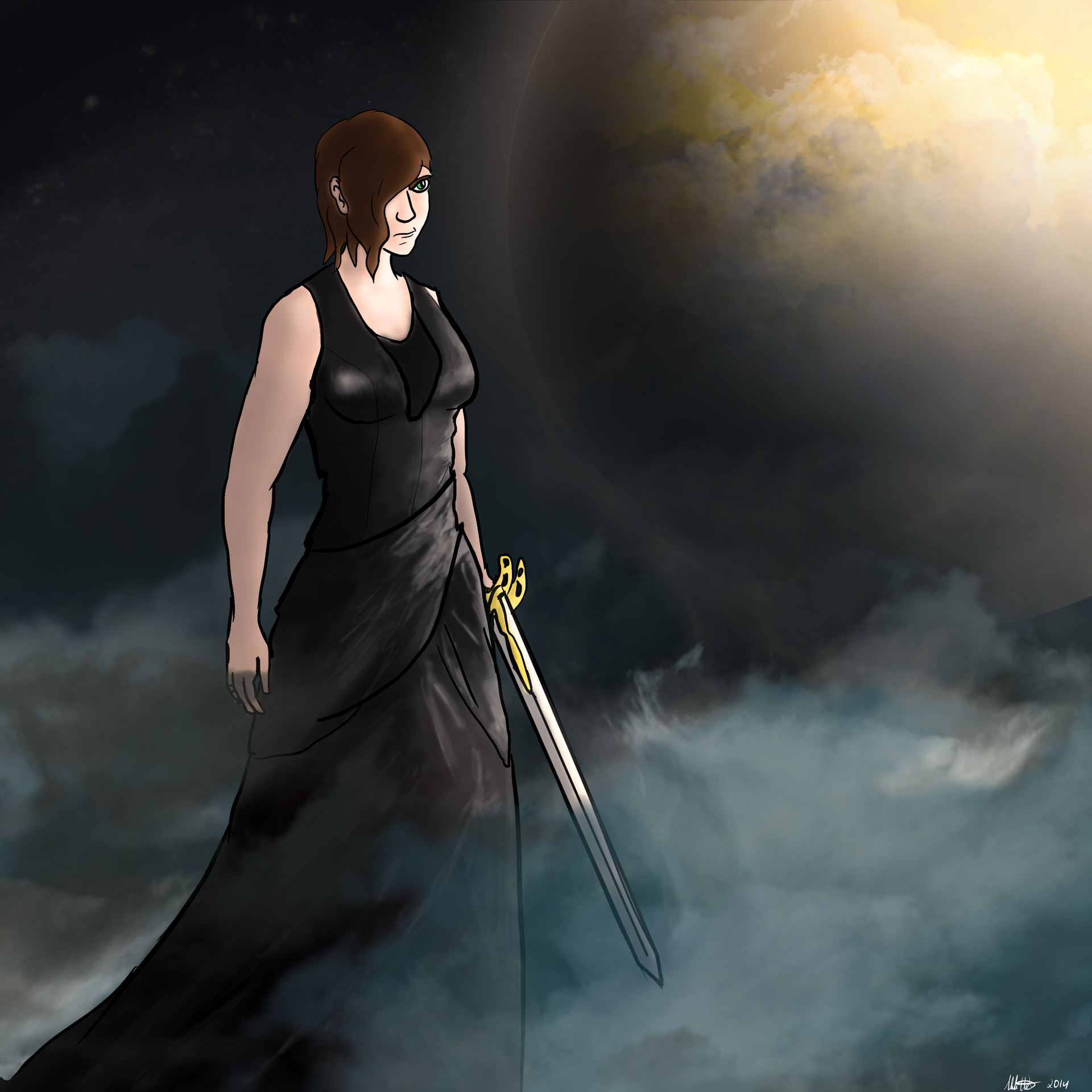 ArtStation - Woman with Sword