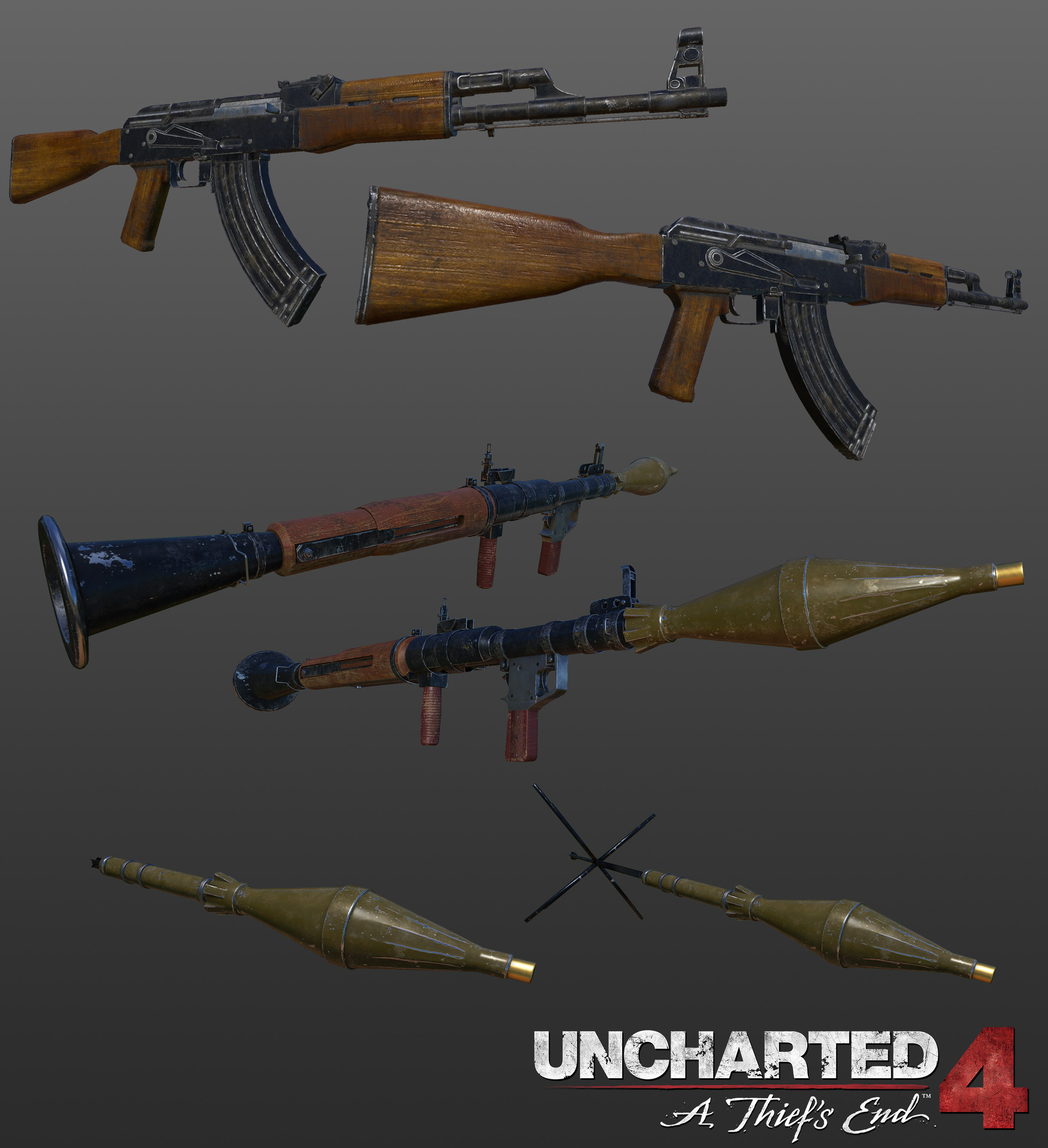 Michel Hatfield - Uncharted 4 Props, Weapons, and Vehicles