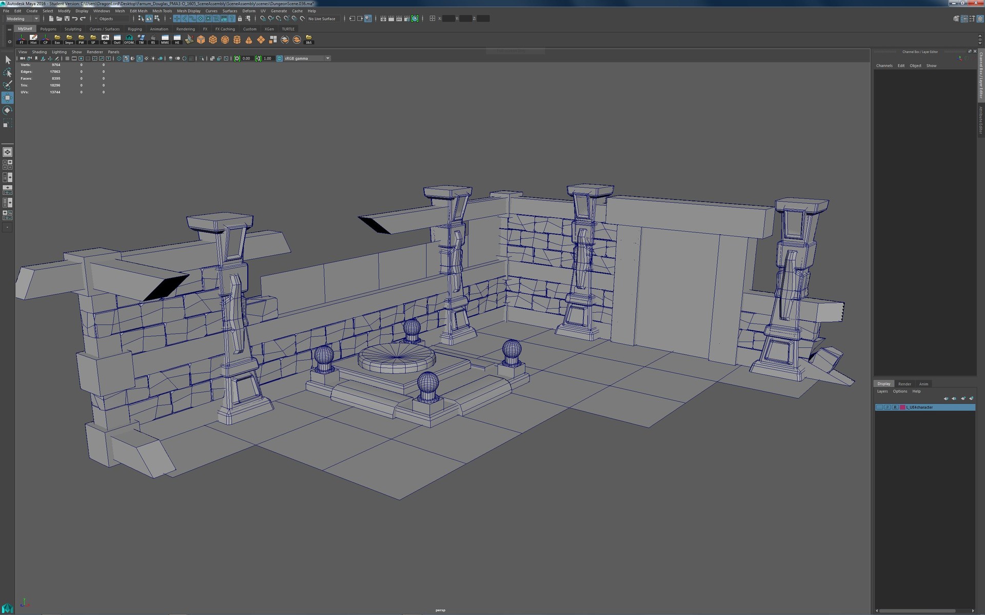 ArtStation - Dungeon Scene, Doug Farnum
