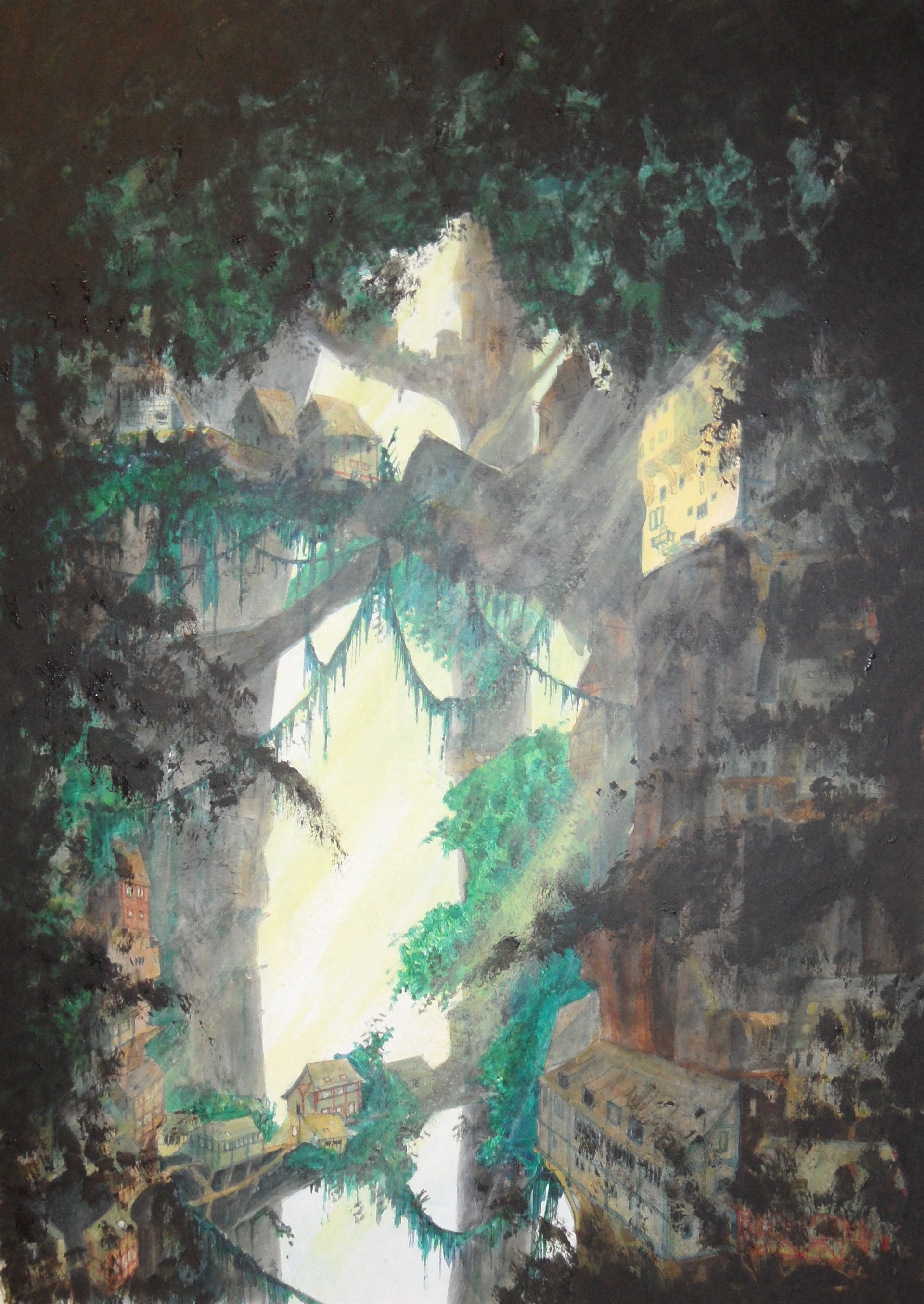 ArtStation - Forest tree town