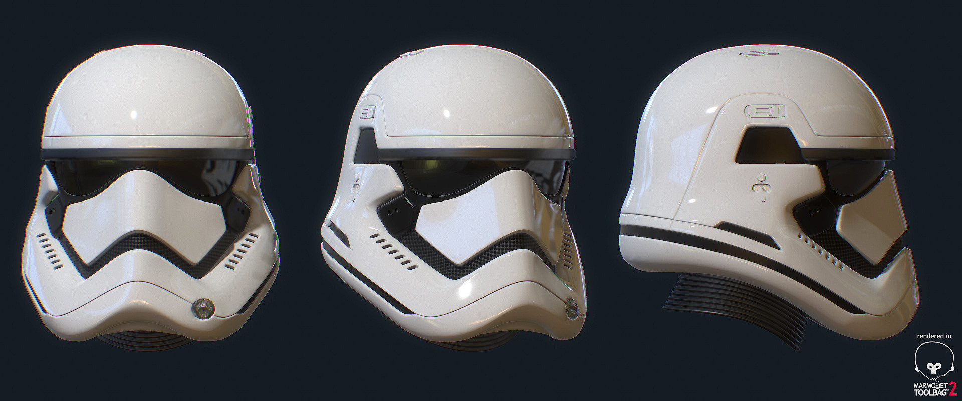 ArtStation - Stormtrooper helm from The Force Awakens, Darren Pattenden