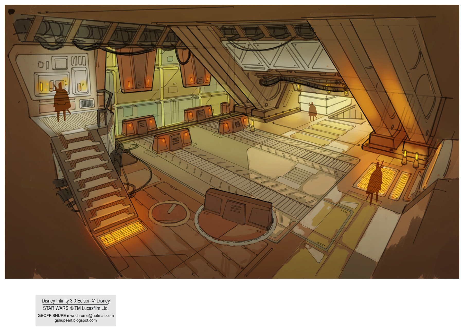 ArtStation - Disney Infinity - Han's Freighter Cargo-hold