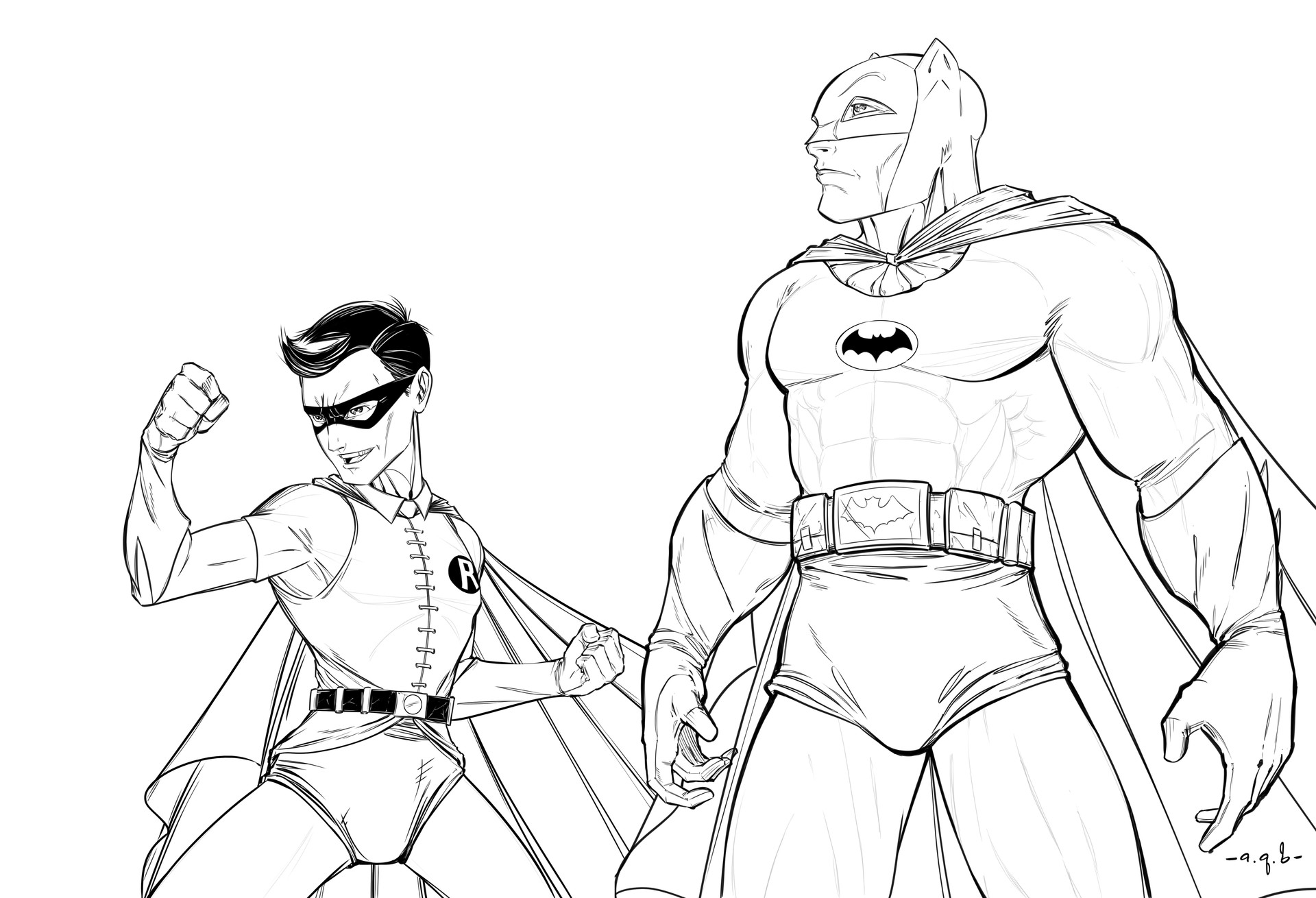 coloring pages batman adam west