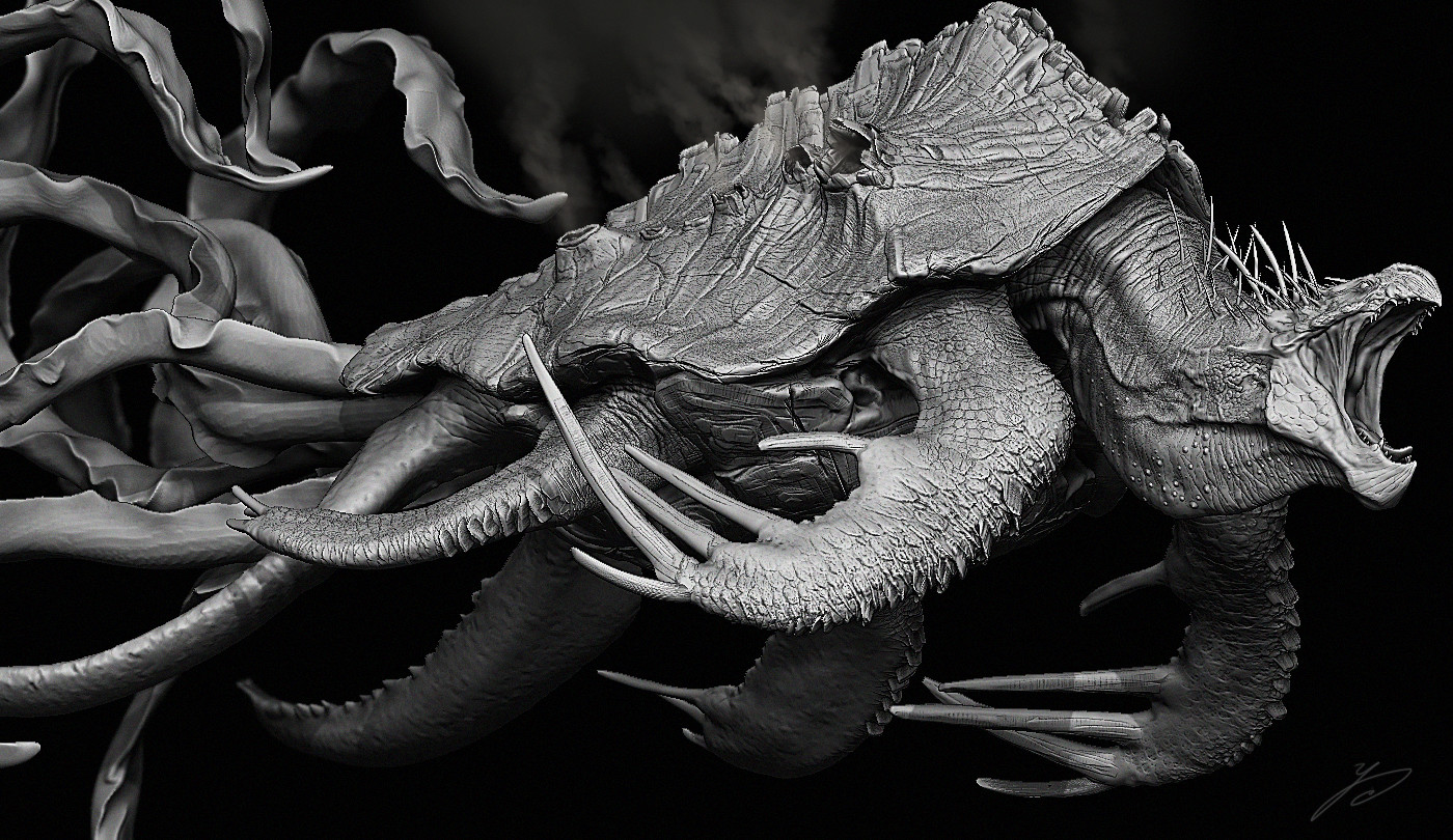 ArtStation - Turtle Creature Doodle