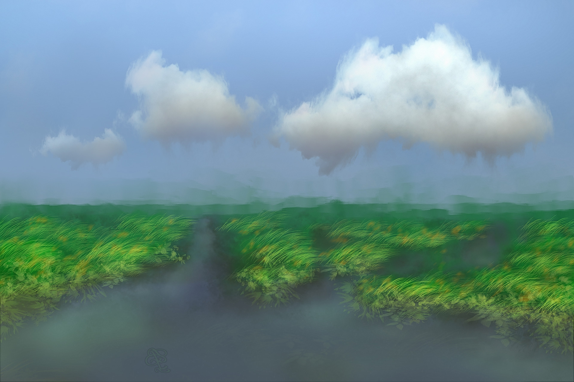 ArtStation - Clouds in clear weather