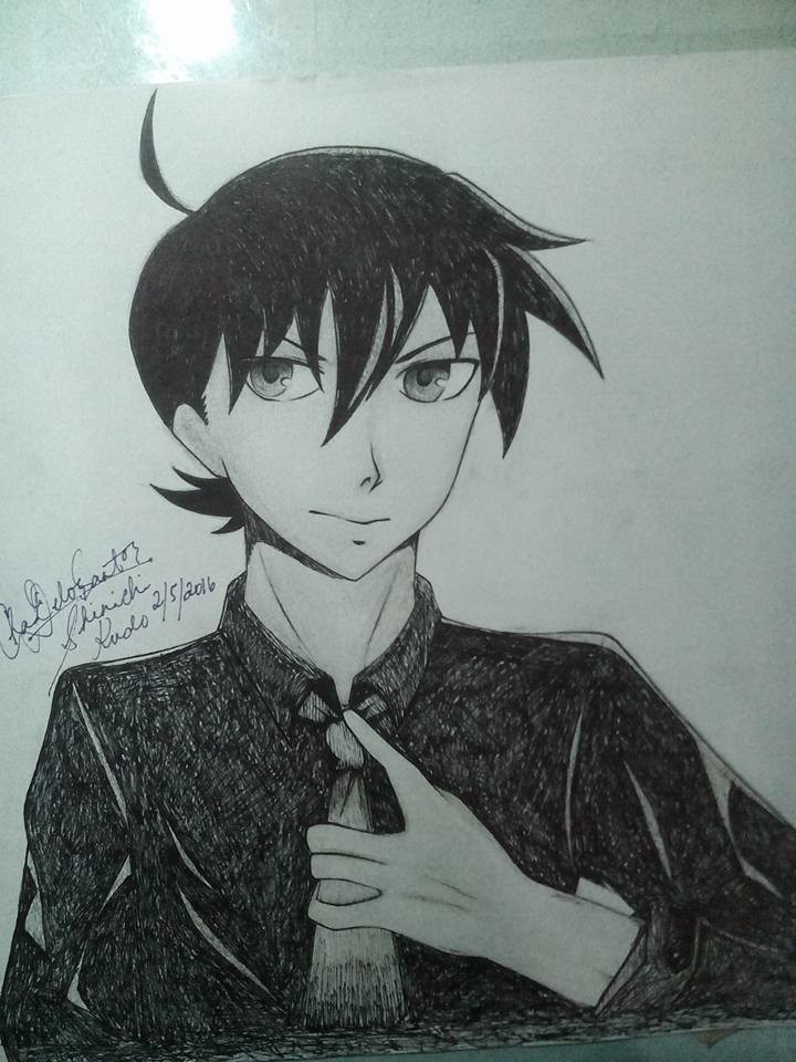 Detective Conan Shinichi Kudo Drawing