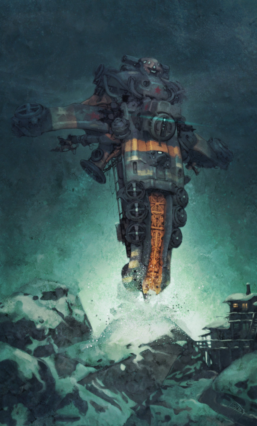 ArtStation - Comic book ship-thing