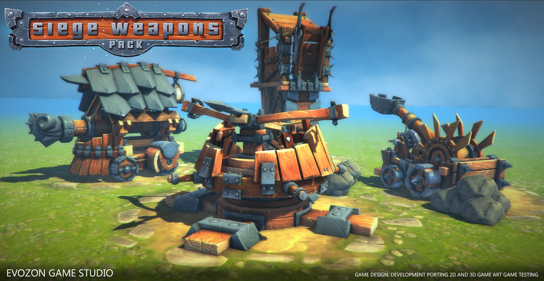 ArtStation - Siege Weapons - Game Assets