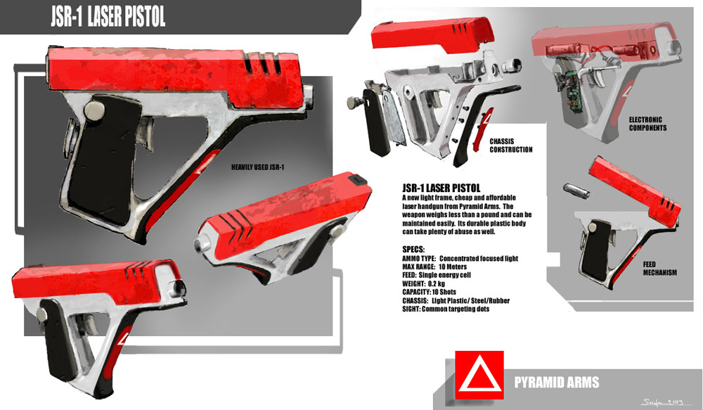 ArtStation - Laser Pistol Concept