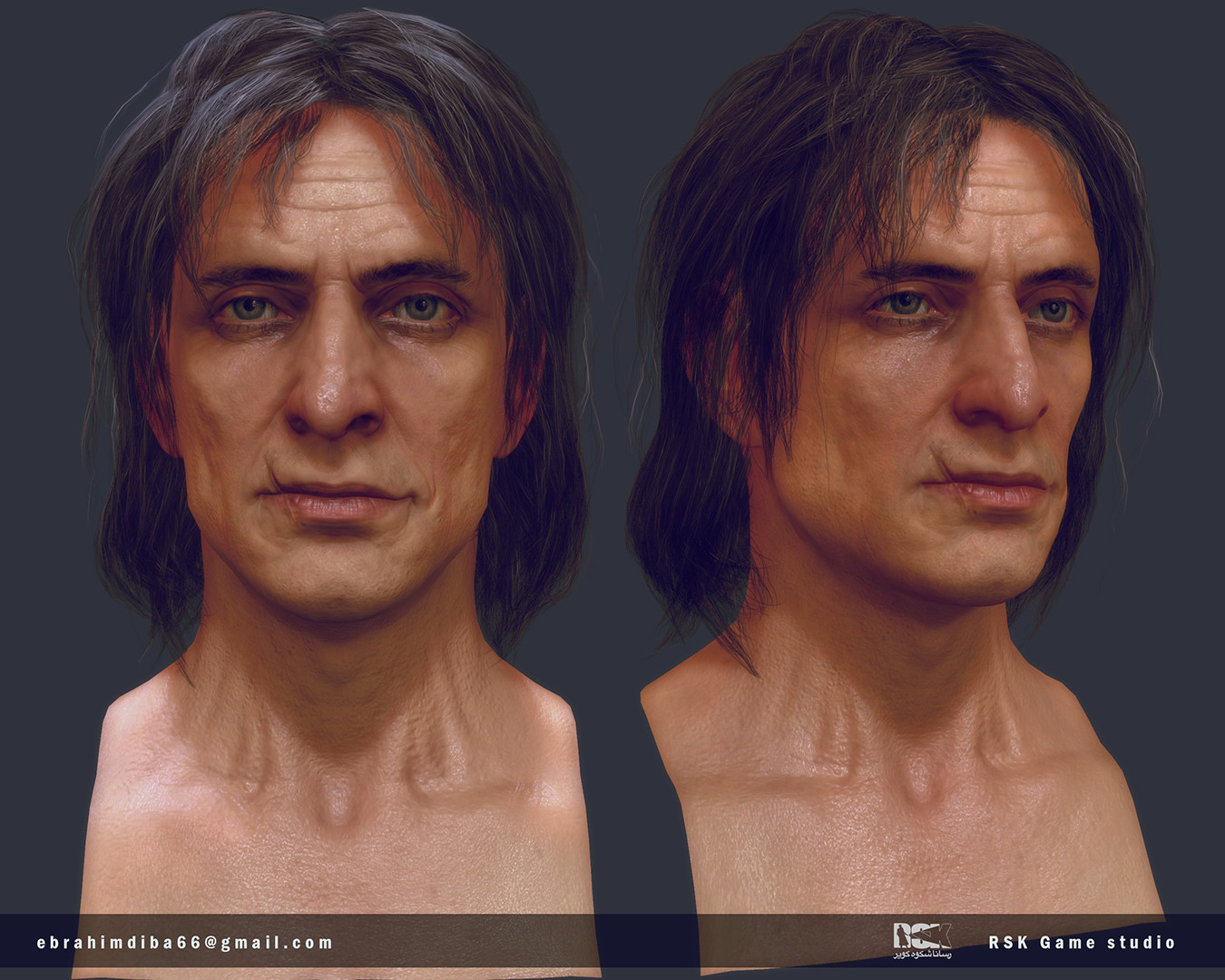 ArtStation - Warrior face_2_All states_2015