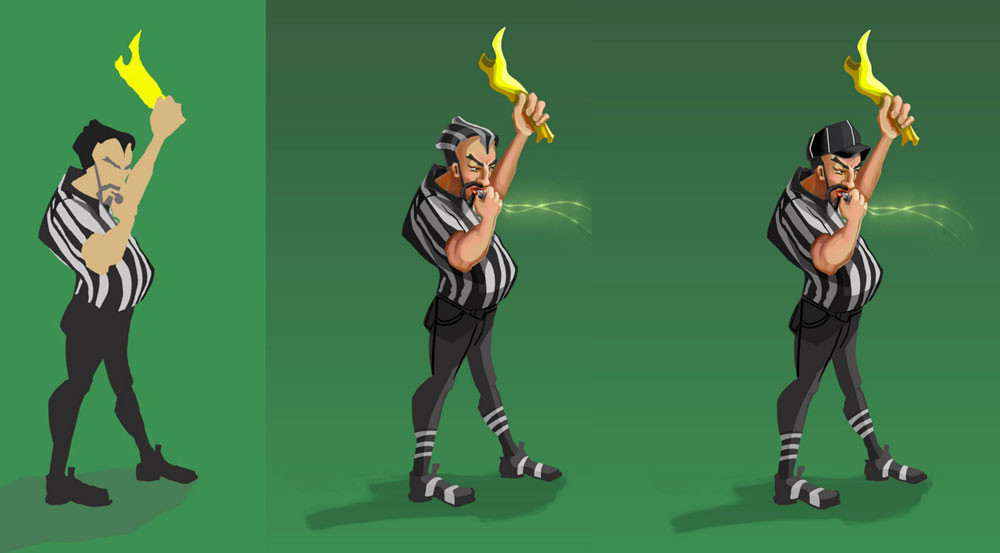 Susan Bonner - 1st & Goal Referees with Animation of Rigged Characters