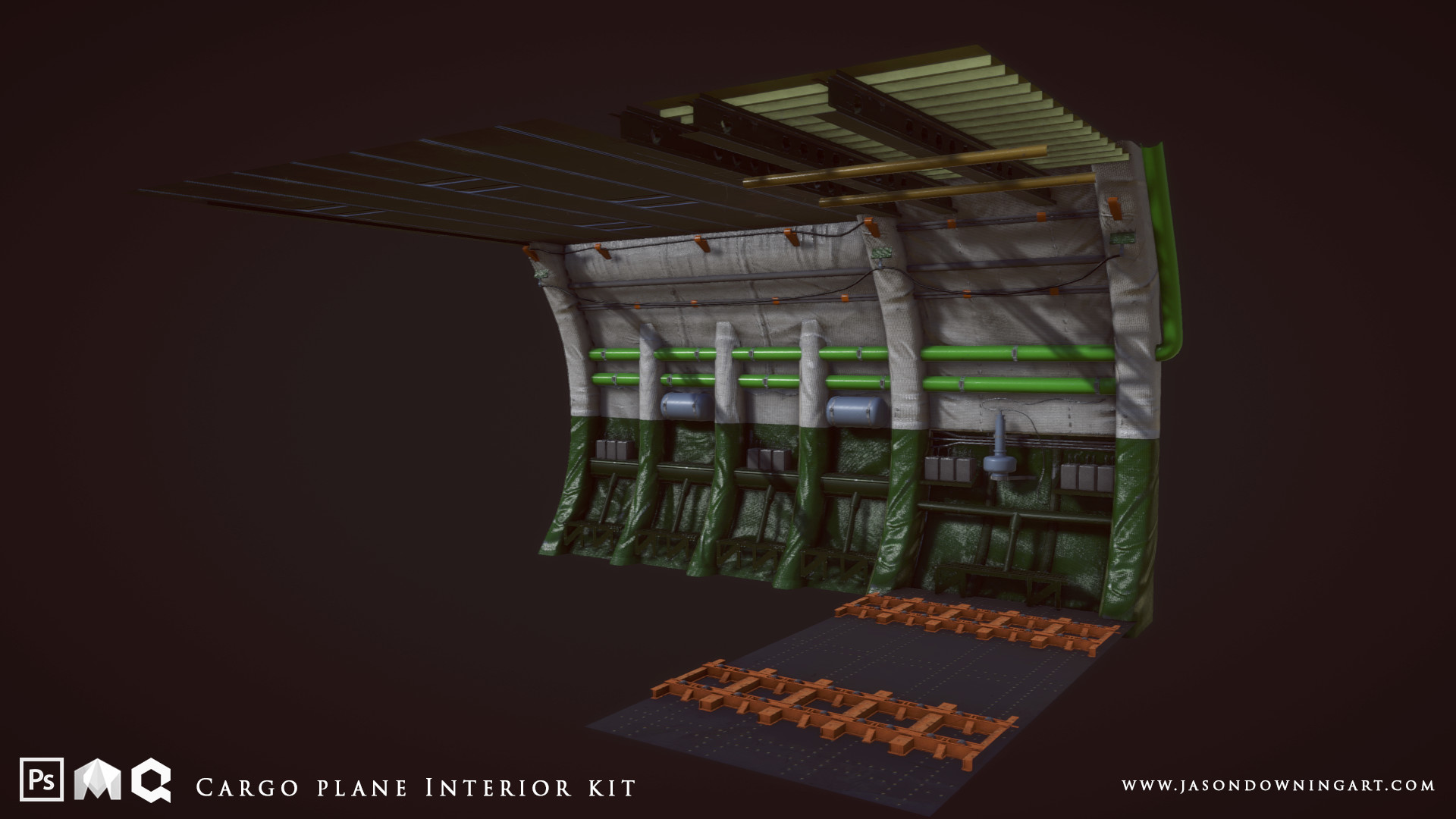 ArtStation - Cargo Plane Interior Kit