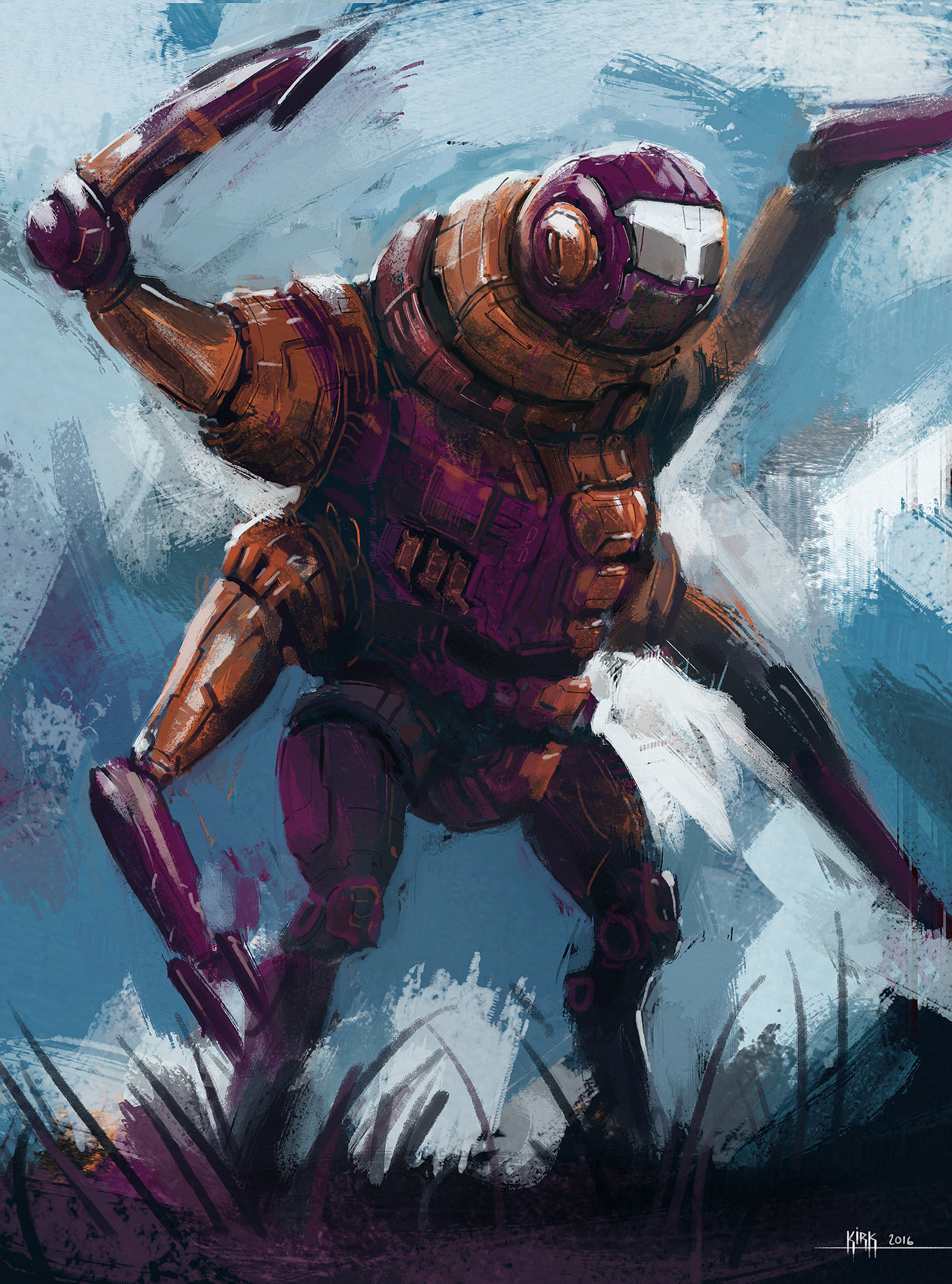 ArtStation - Quad armed mech