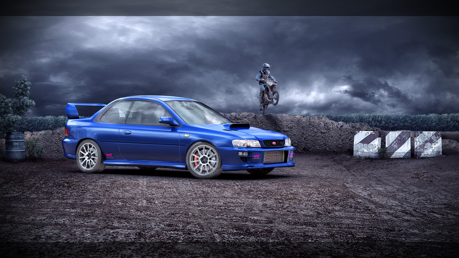 ArtStation - Subaru Impreza P1