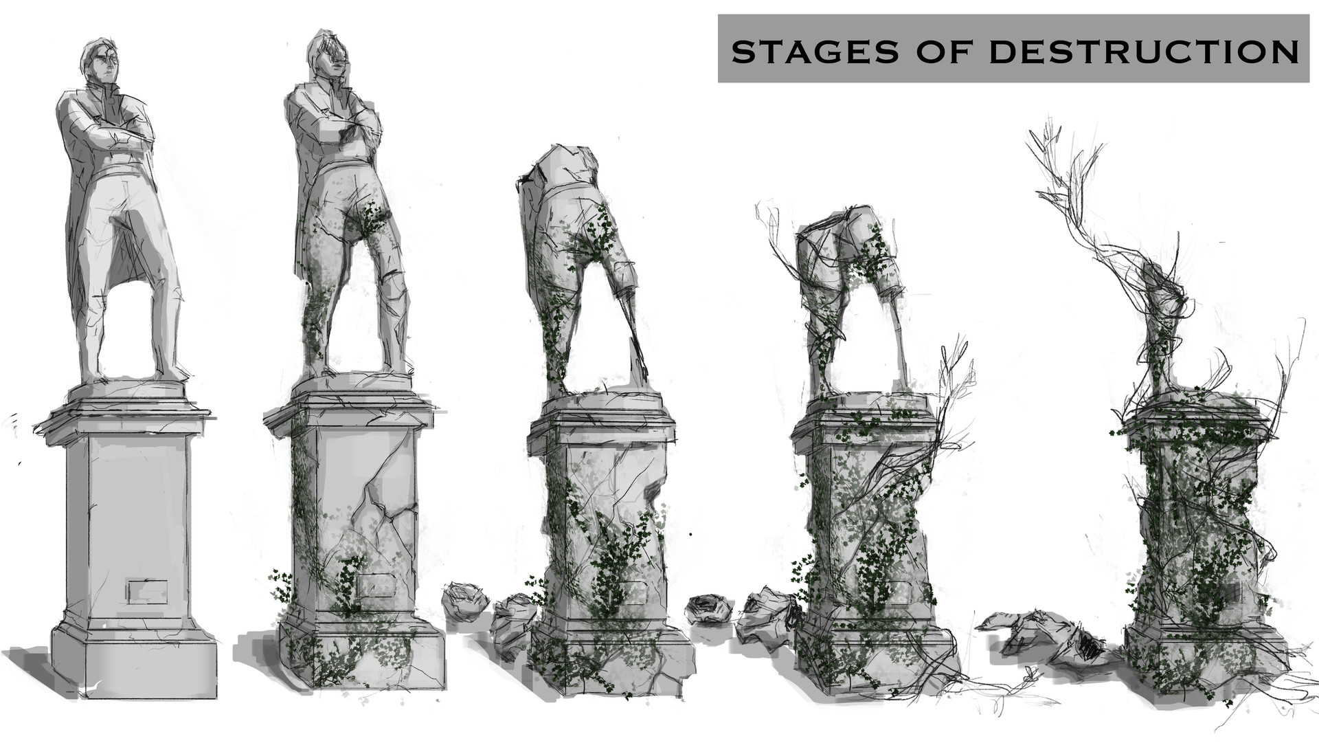ArtStation - Stages of Destruction: Sir Stamford Raffles