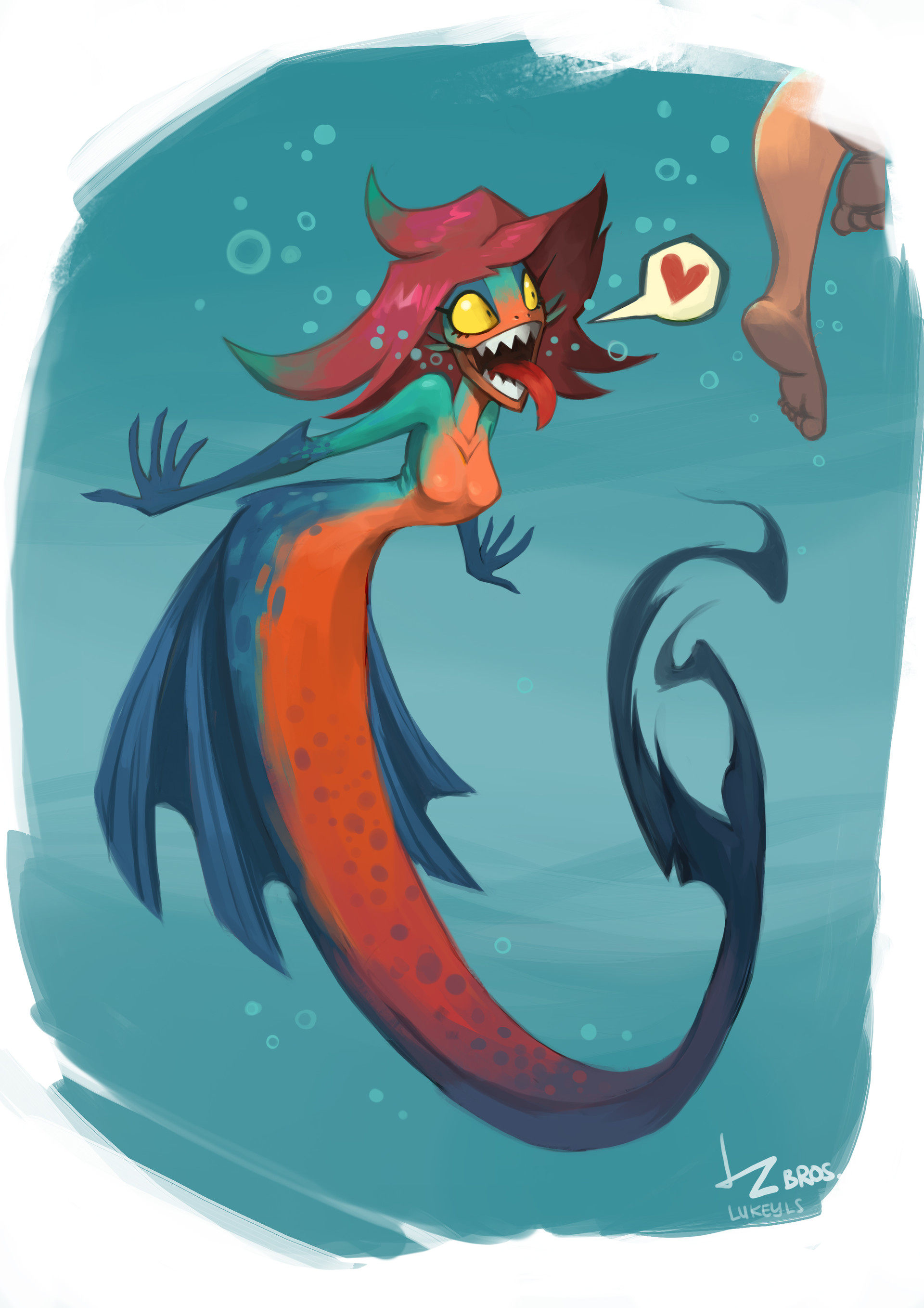 ArtStation - Mermaid_character design