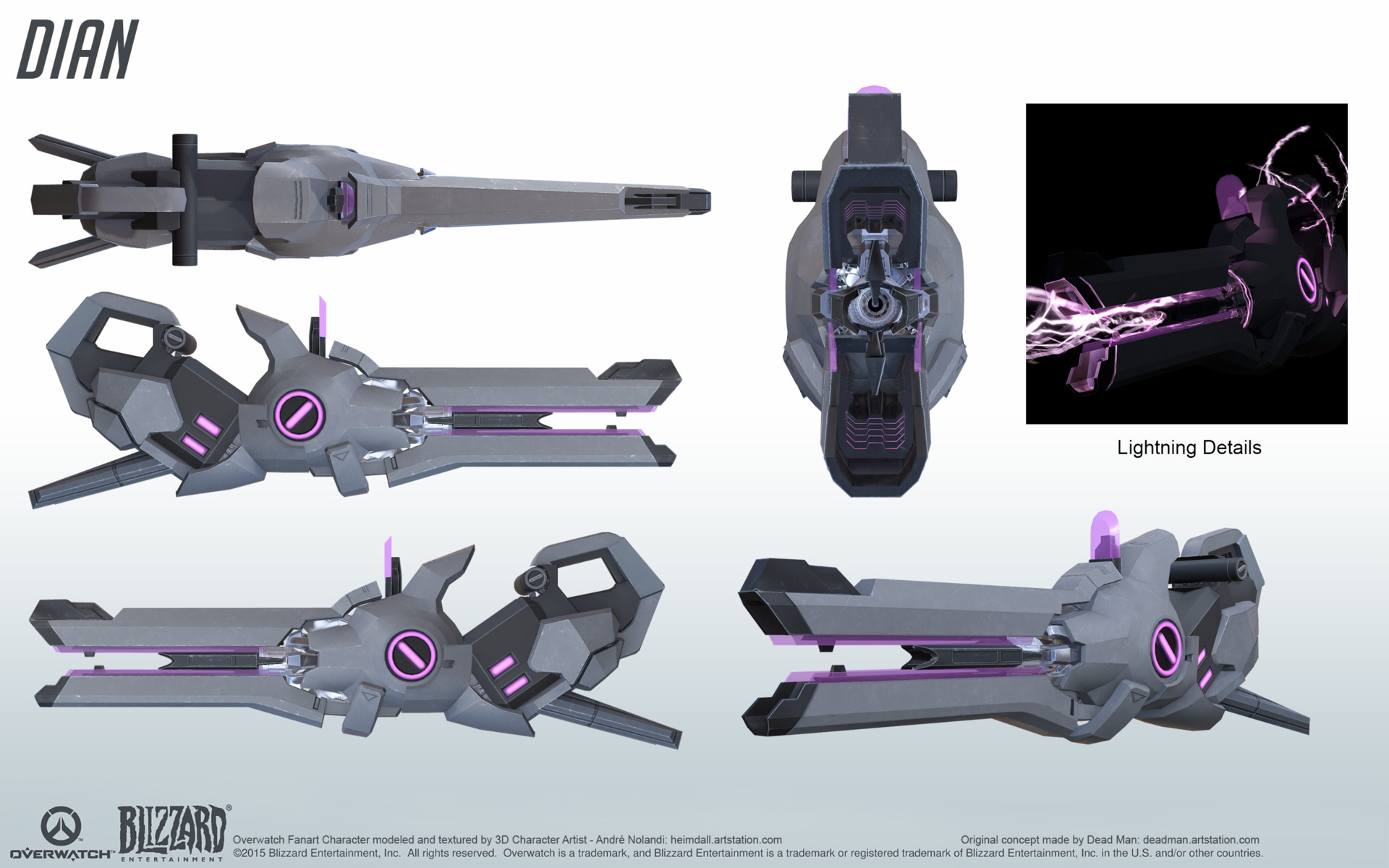 André Nolandi - Dian - Lightning girl [Overwatch fanart]